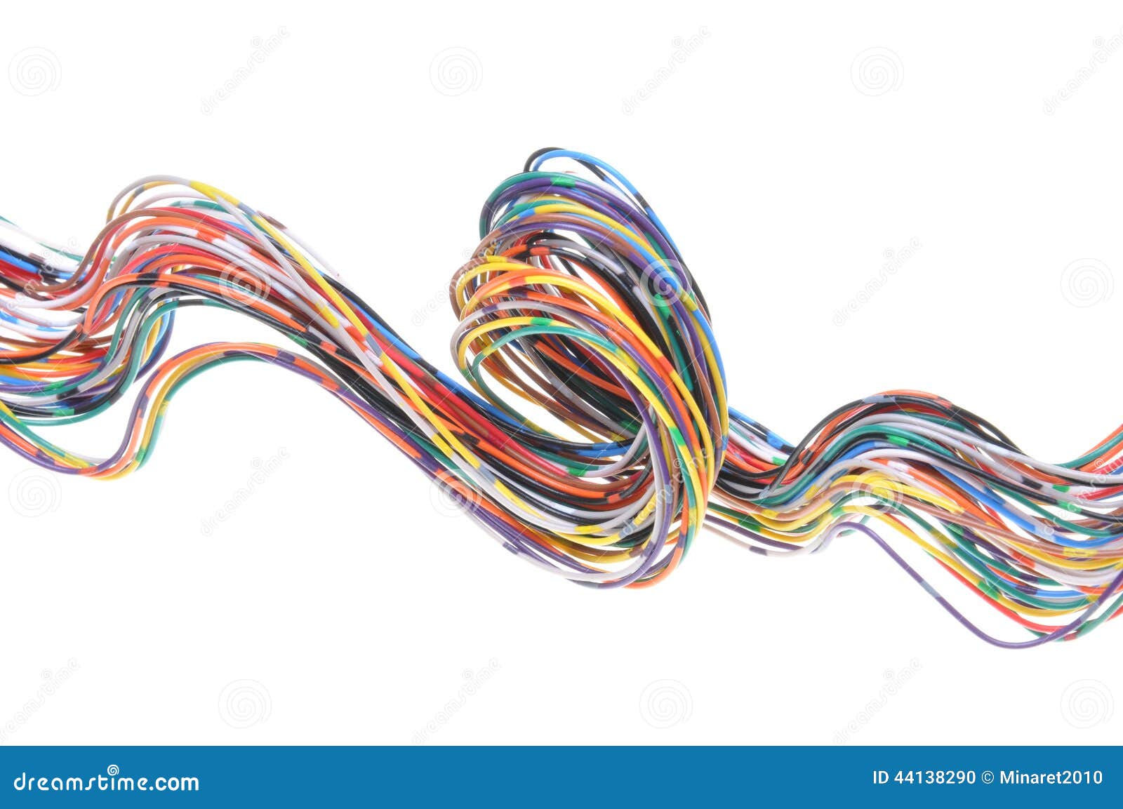 Color computer cable stock photo. Image of cord, global - 44138290
