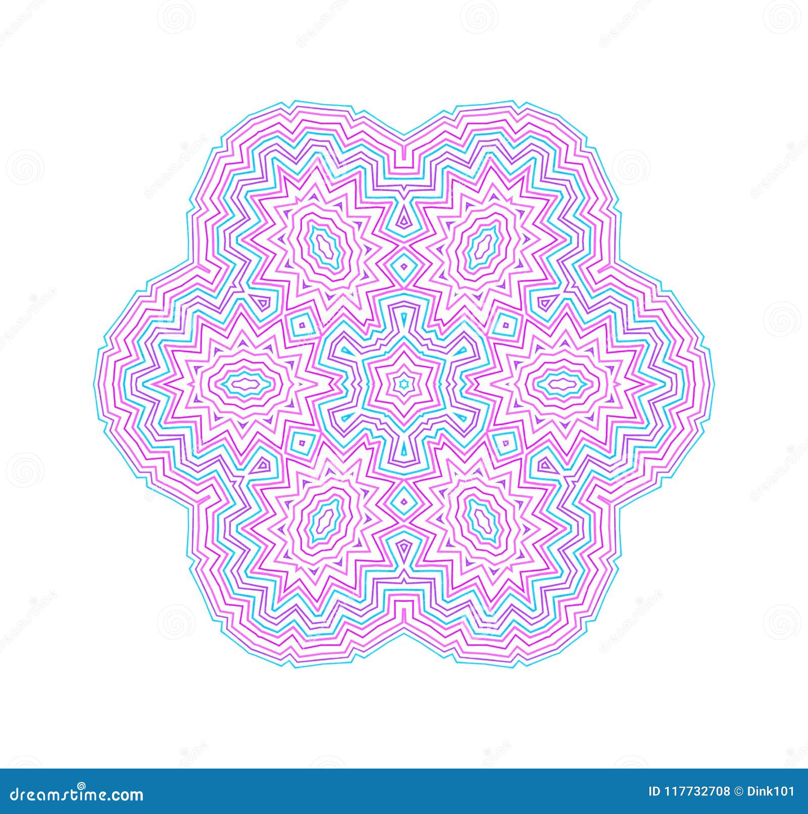 Concentric pattern shape stock illustration. Illustration of decorative ...