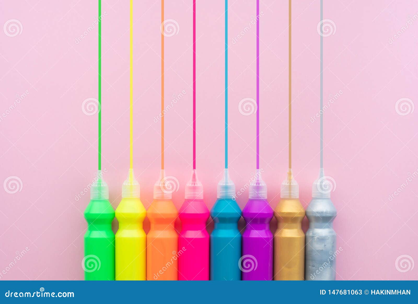 Color Concepts Ideas With Set Of Acrylic Color On Background Space ...