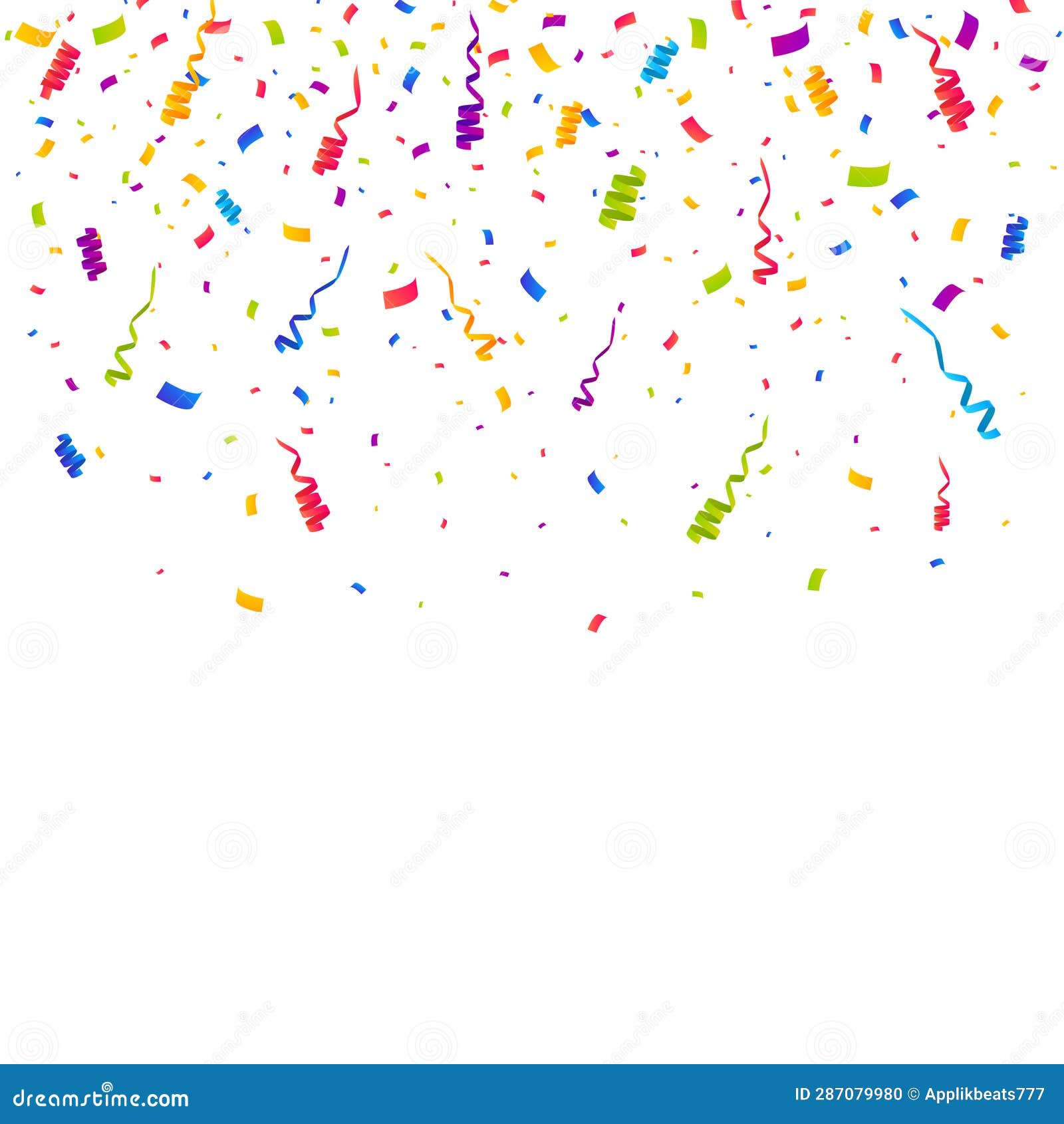 Color Confetti Background. Celebrate Party Vector Illustration Stock ...