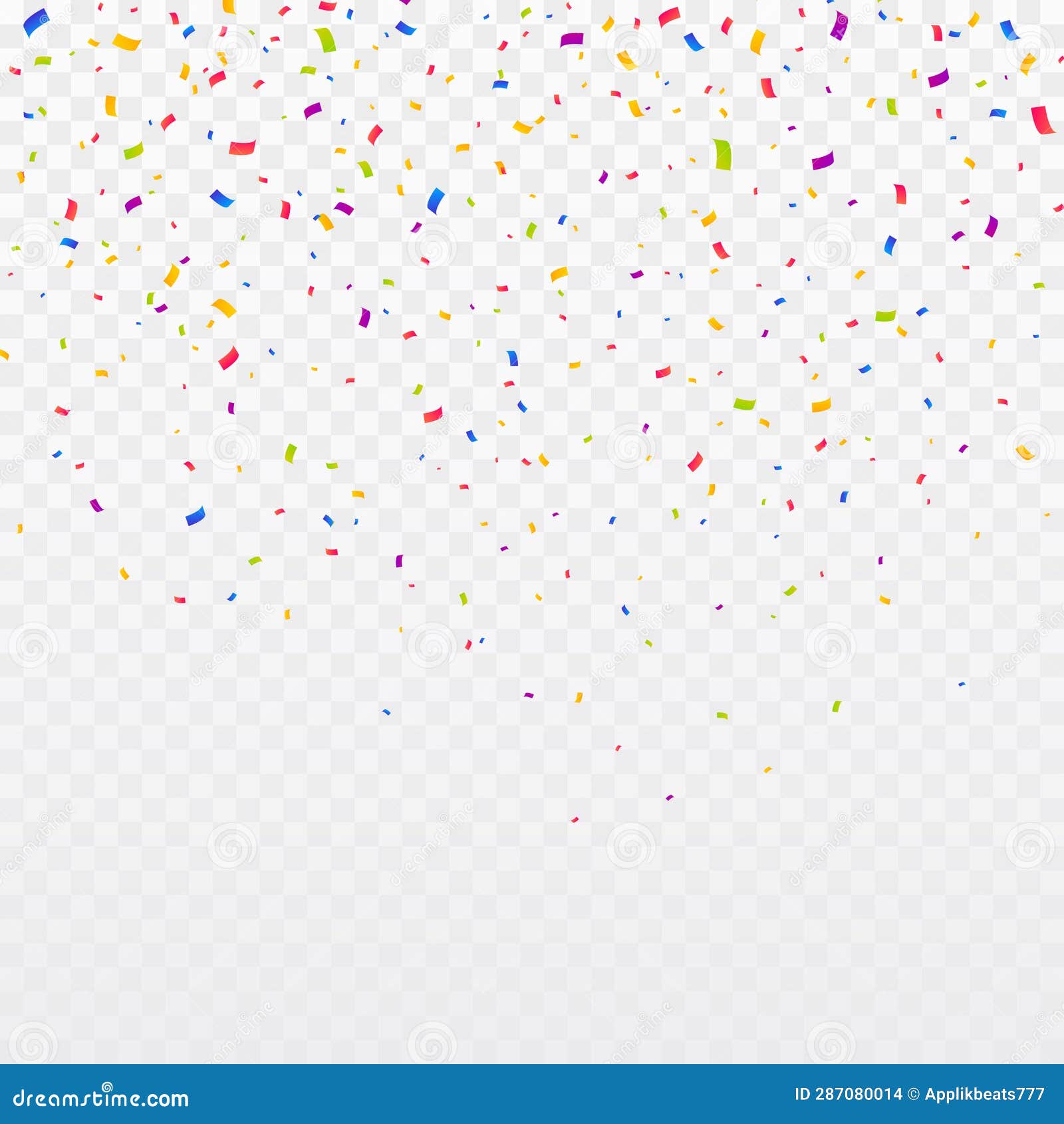 Color Confetti Background. Celebrate Party Vector Illustration Stock ...