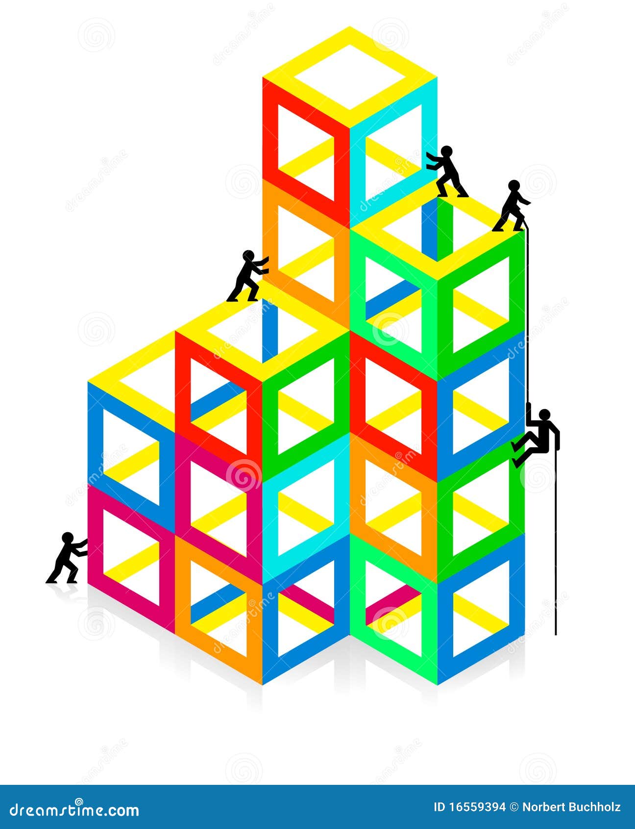 Color construction stock vector. Illustration of result - 16559394