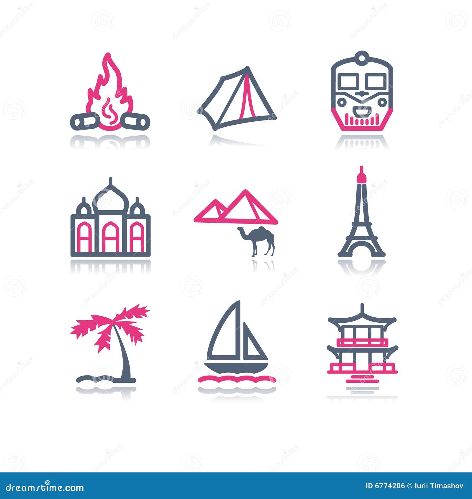 Color Contour Web Icons, 22 Stock Vector - Illustration of india ...