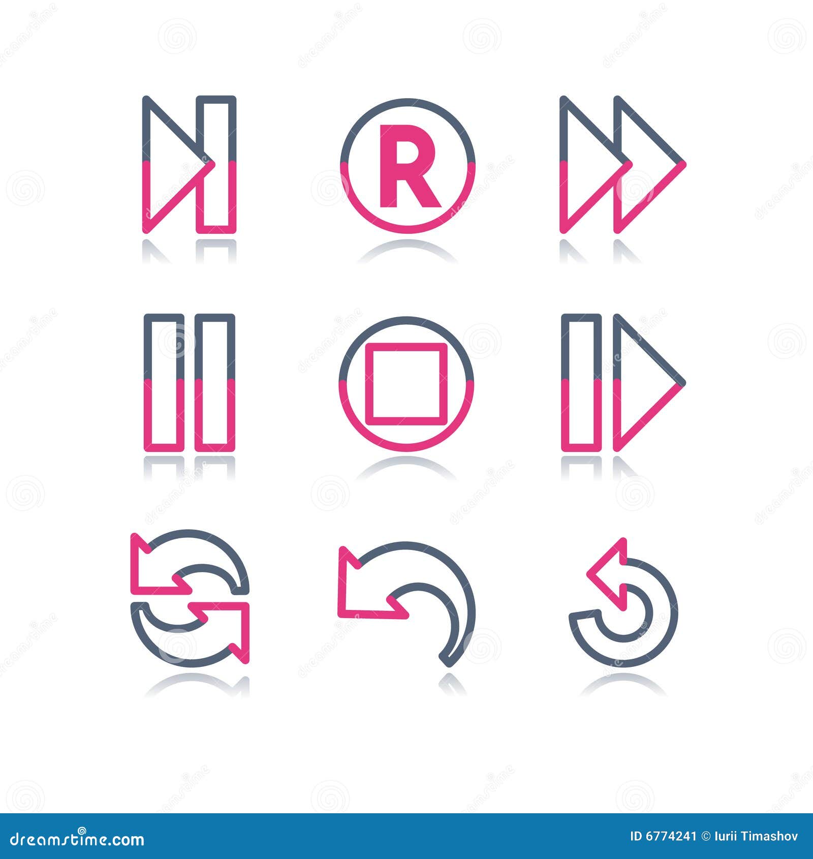 Color Contour Web Icons, 29 Stock Vector - Illustration of computer ...