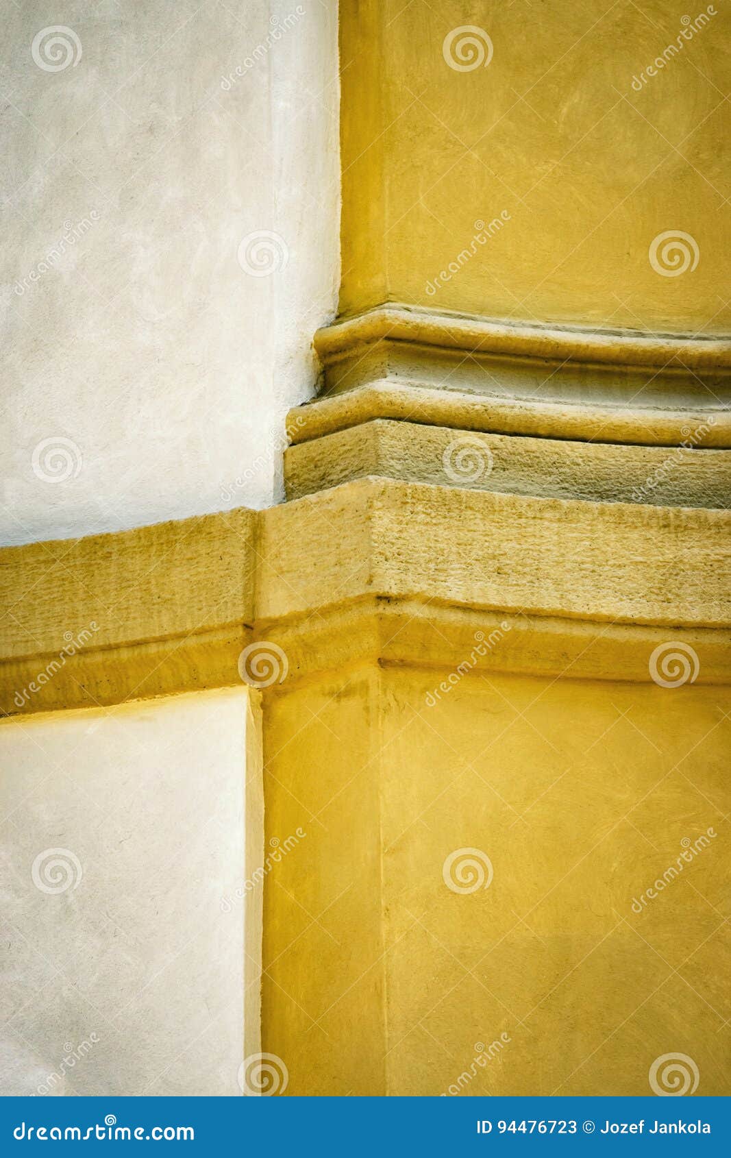 Color Contrast on the Old Medieval Pillar Stock Image - Image of ...