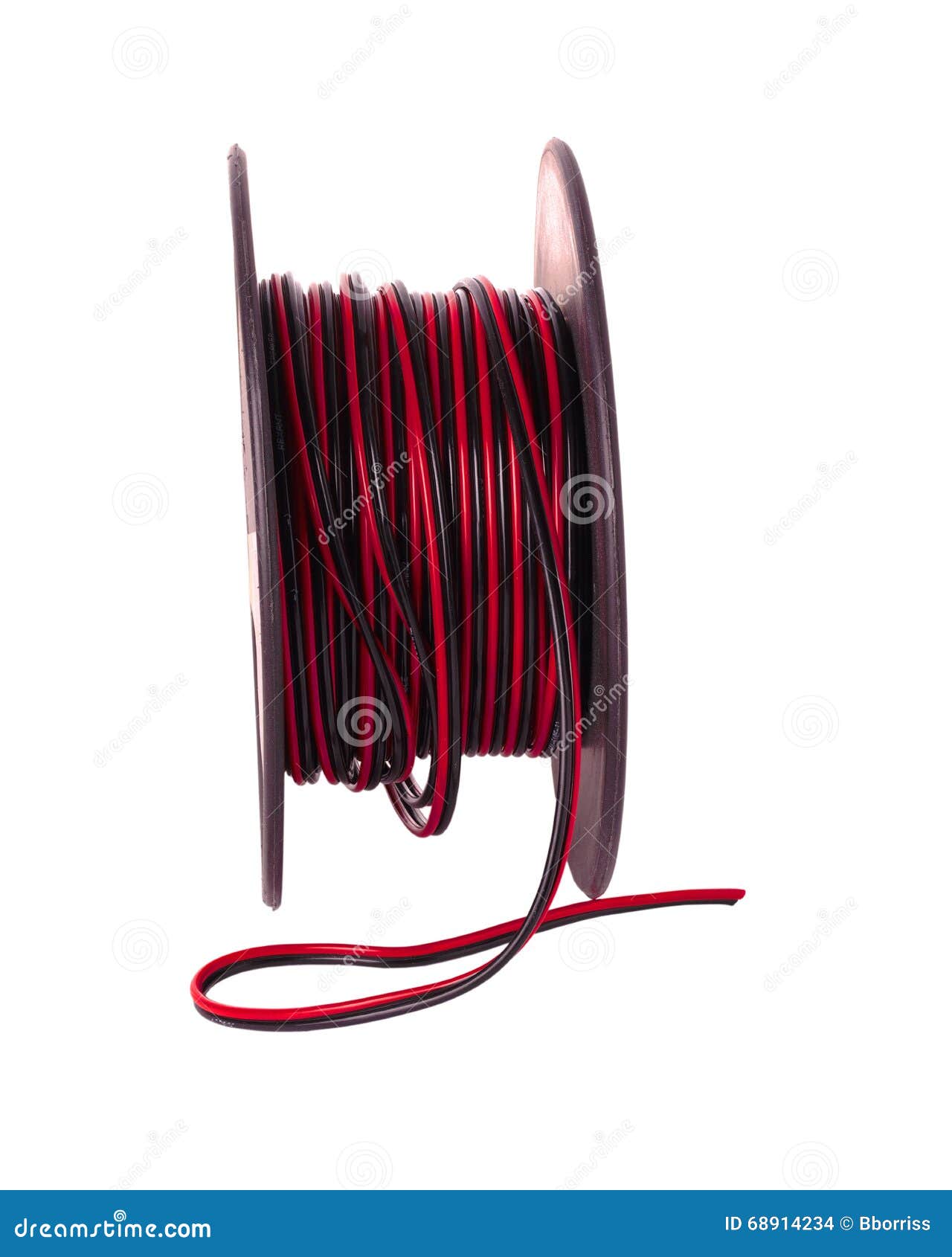 With Color Copper Electric Cable Reel Stock Photo - Image of household ...