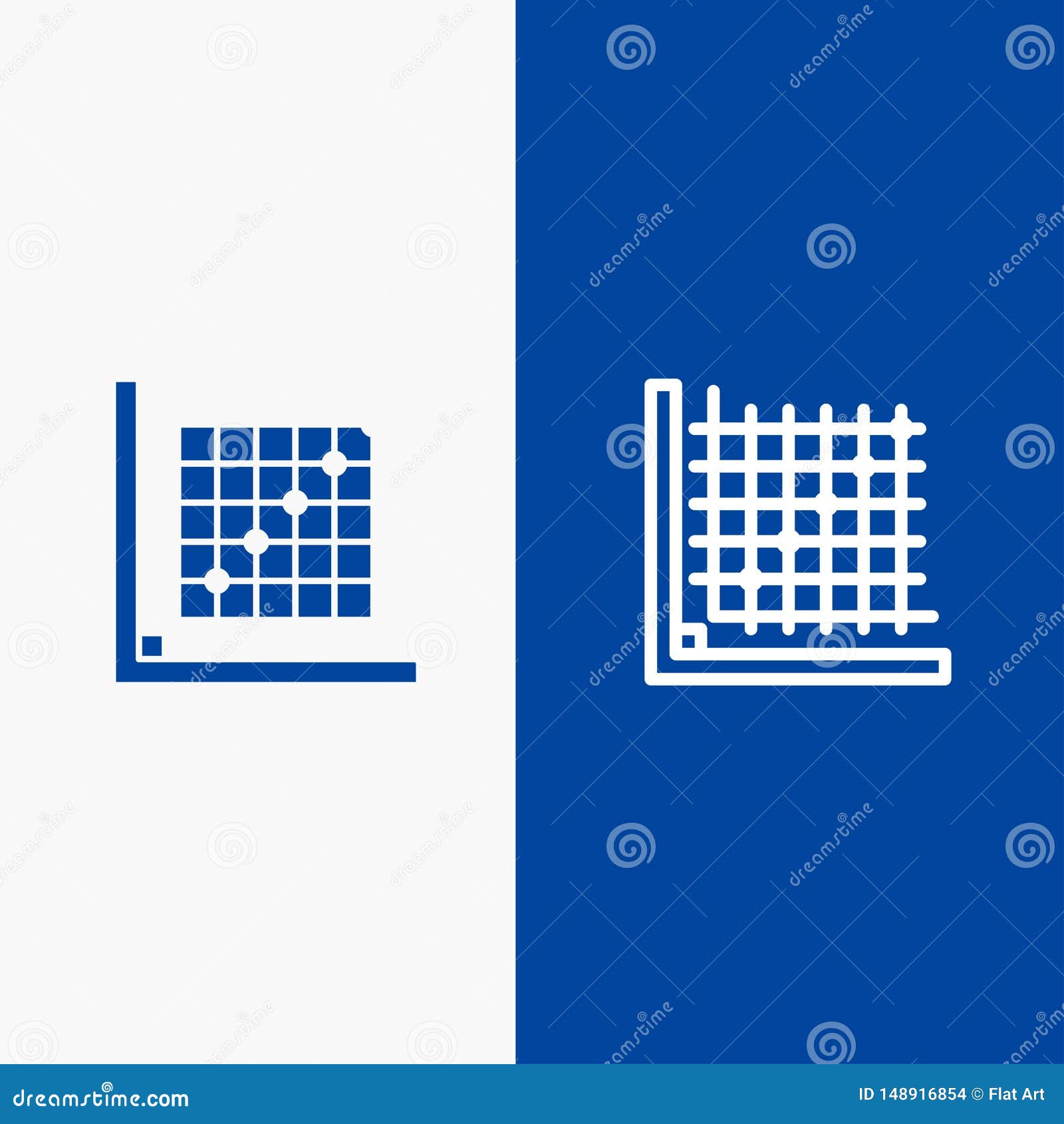 Color, Correction, Edit, Form, Grid Line and Glyph Solid Icon Blue ...