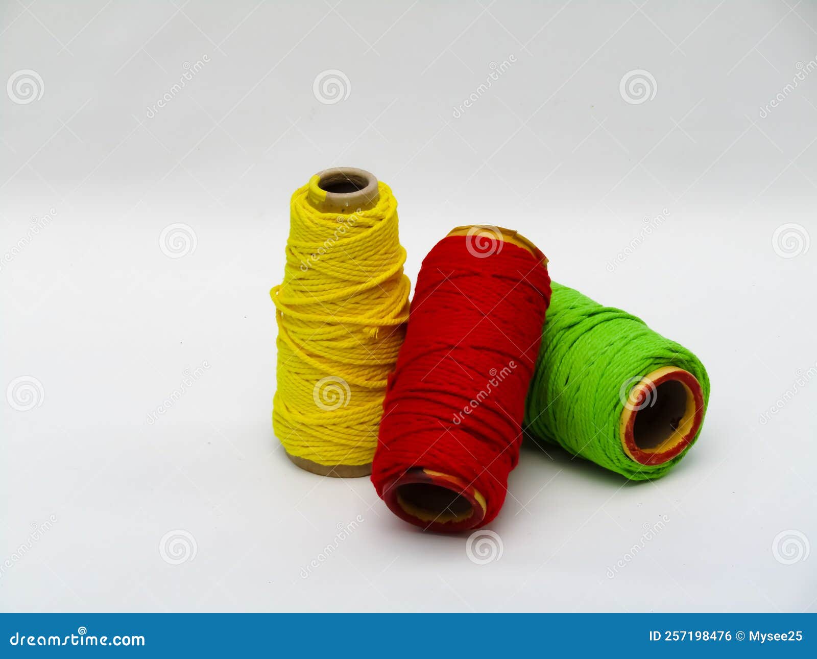Color Cotton Rope, Macrame Craft Material Stock Photo - Image of craft ...