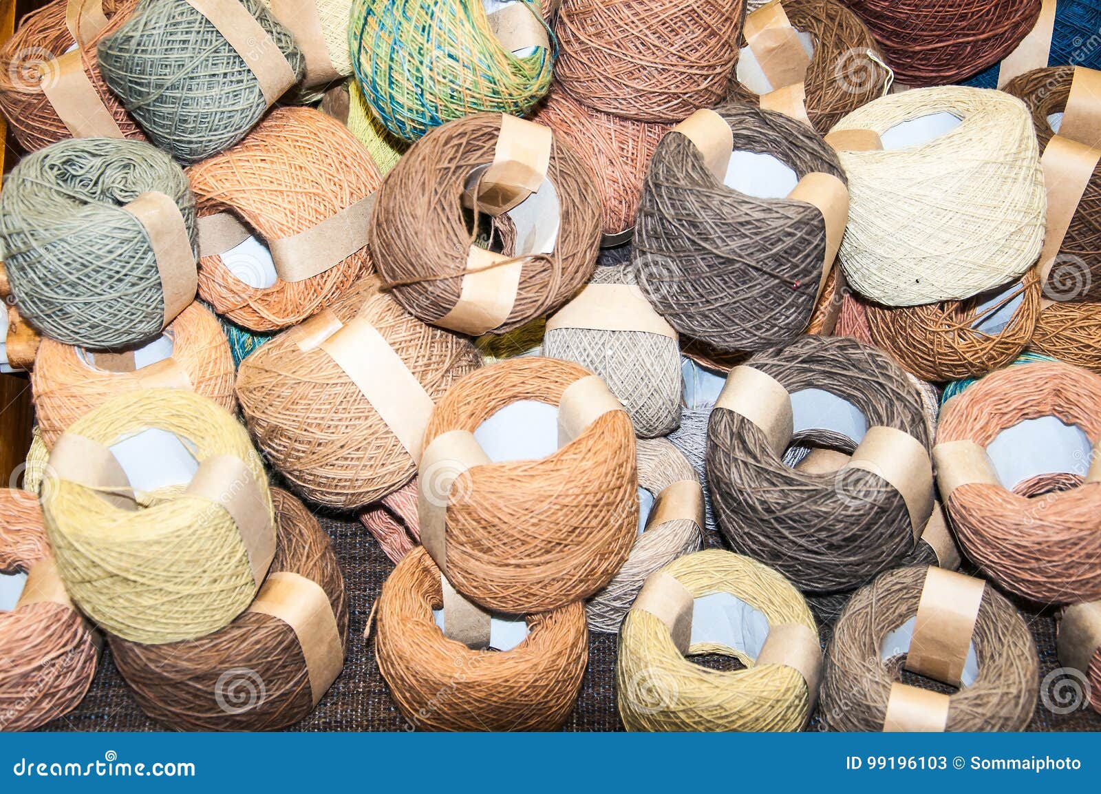Color cotton thread roll stock image. Image of textile - 99196103