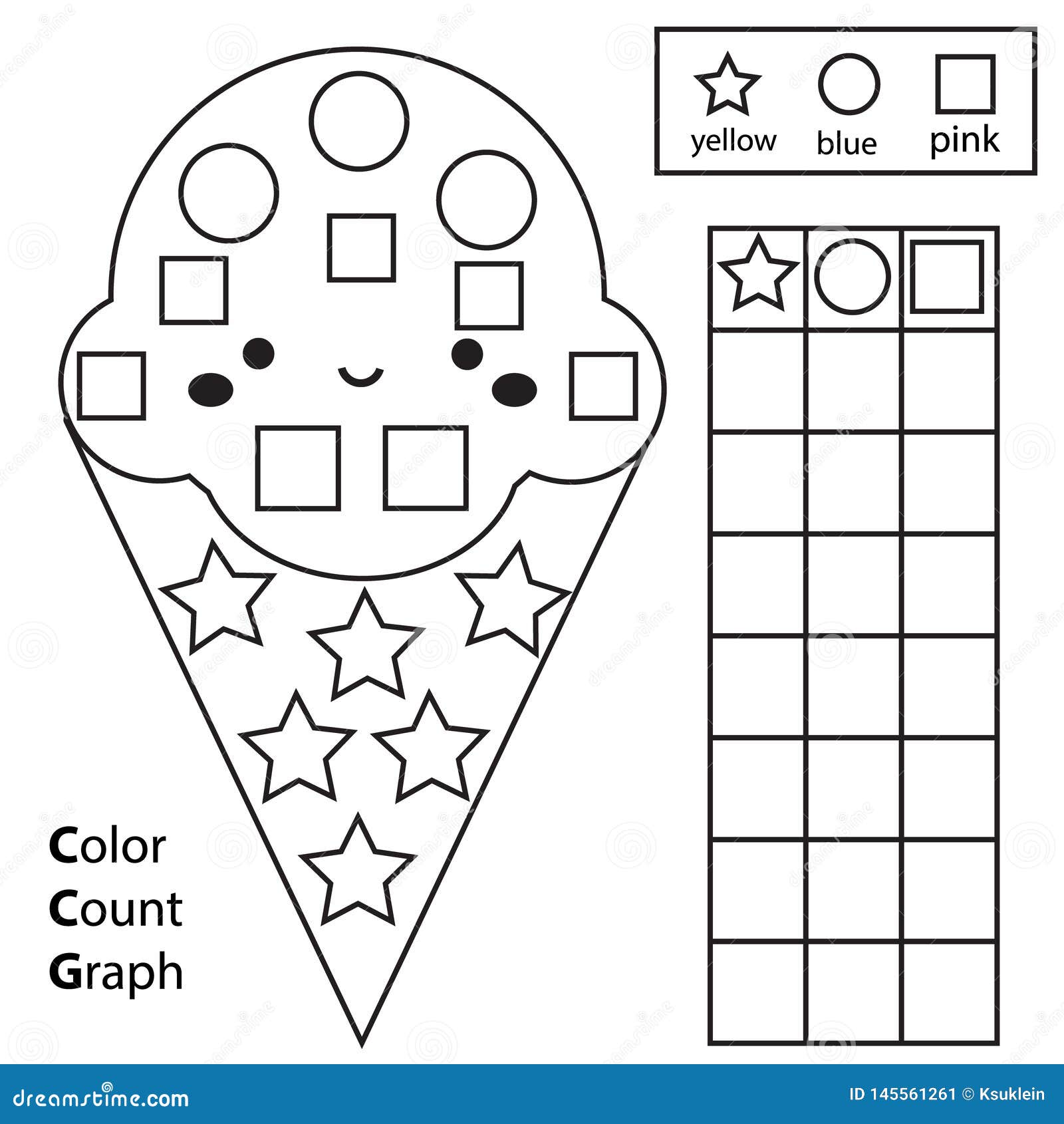 Color, Count and Graph. Educational Children Game. Color Ice Cream and ... Color, Count and Graph. Educational Children Game. Color Ice Cream and ...
