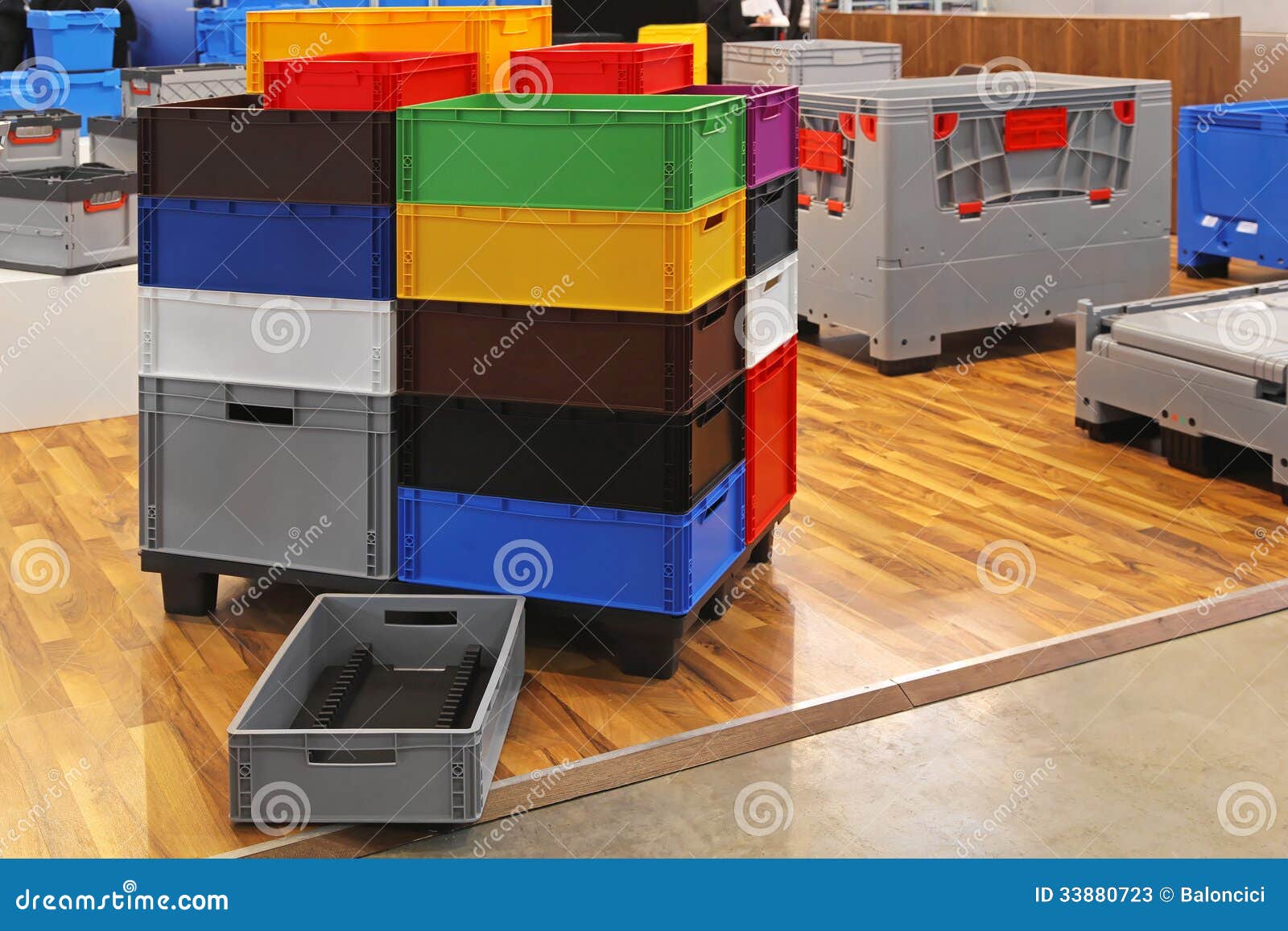 Color crates stock image. Image of colorful, rack, pallet - 33880723