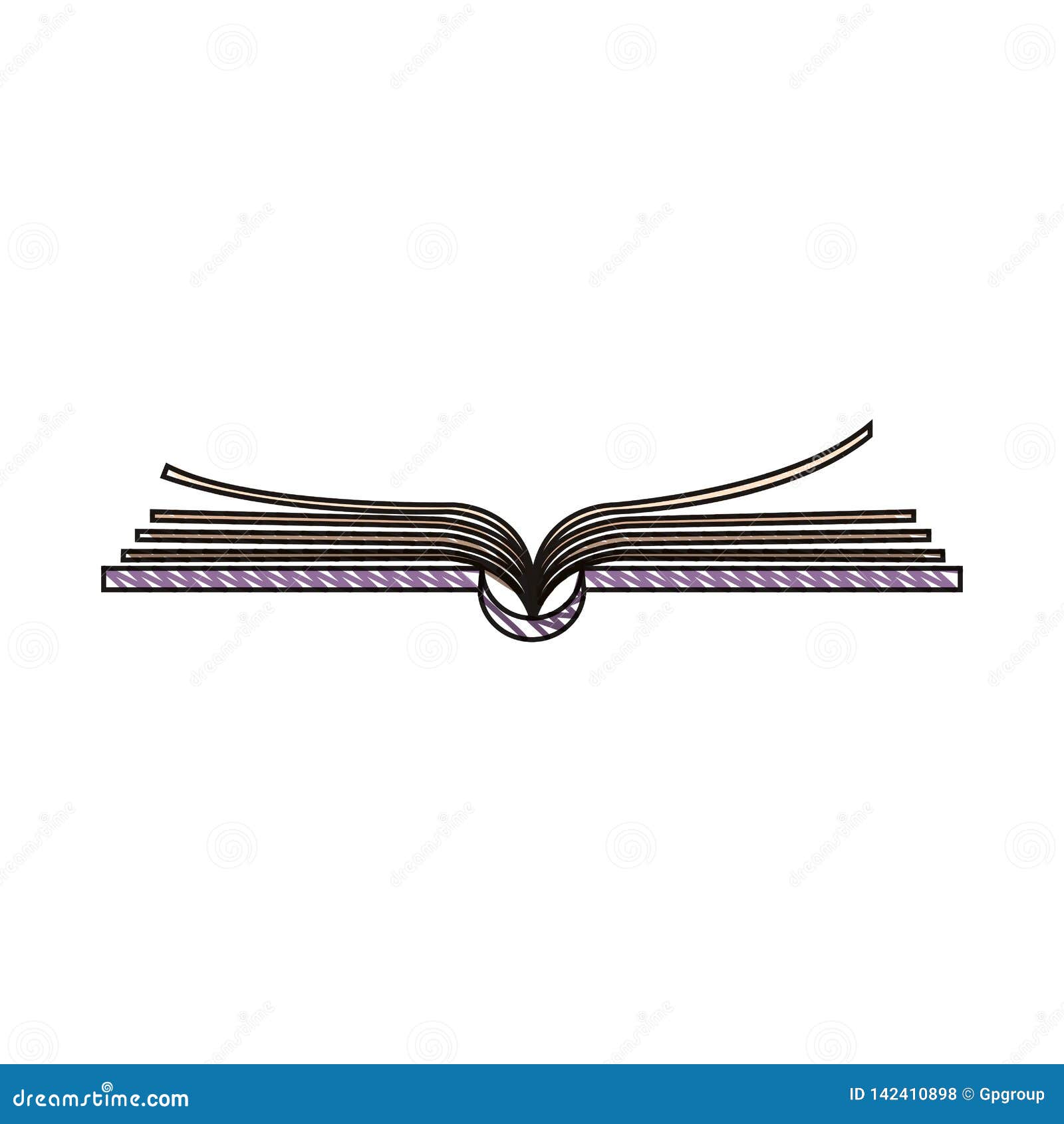 Side View Open Book Stock Illustrations – 670 Side View Open Book Stock ...