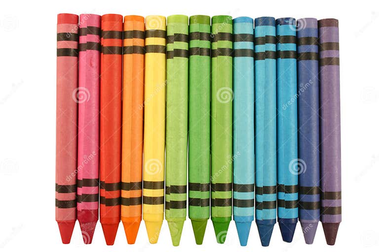 Color crayons stock image. Image of child, draw, rainbow - 1532309