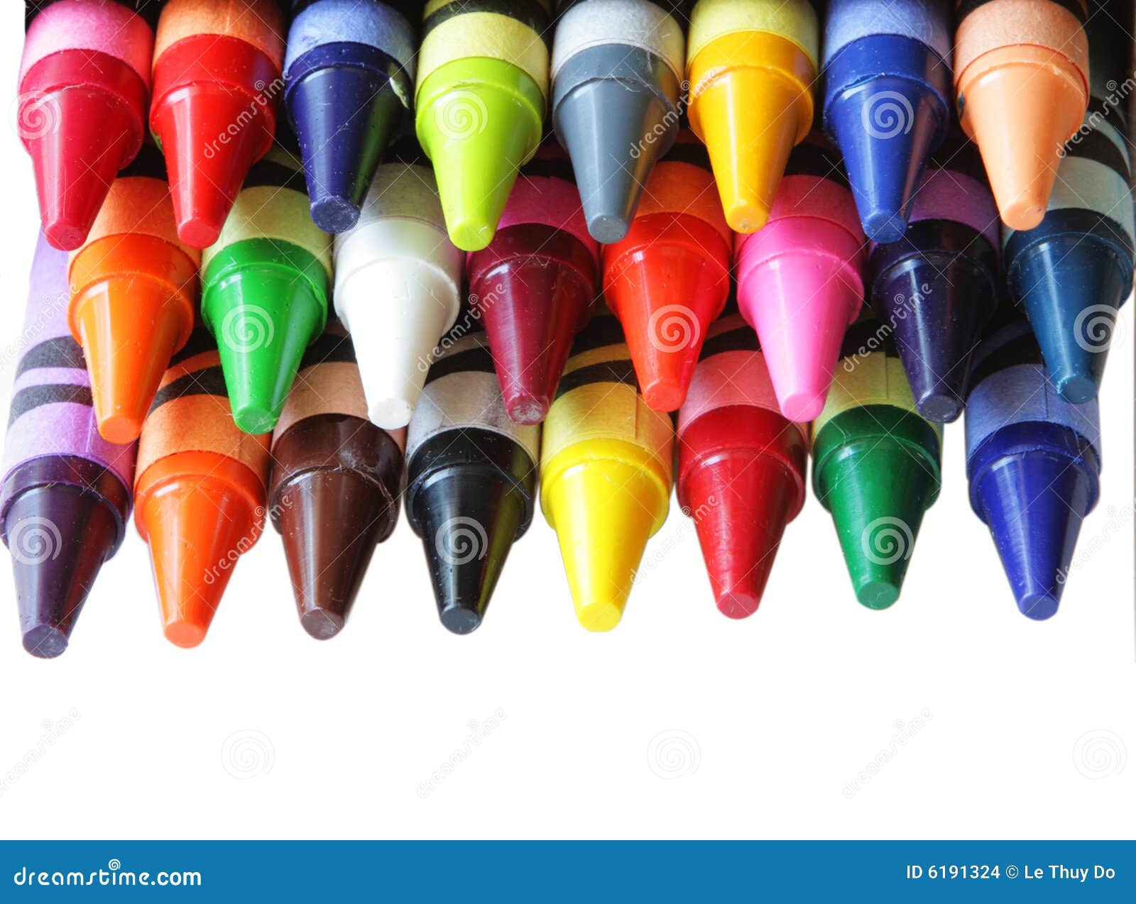 Color Crayons stock photo. Image of rainbow, abstract - 6191324