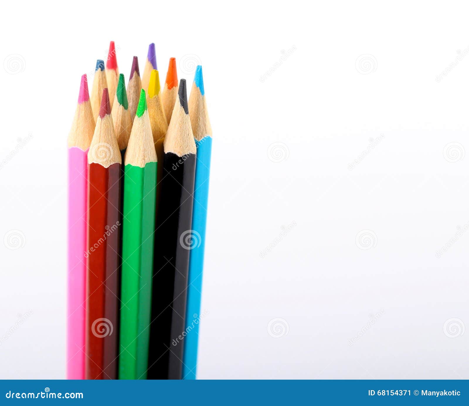 Color Crayons of Different Colors Stock Image - Image of draw, crayon ...