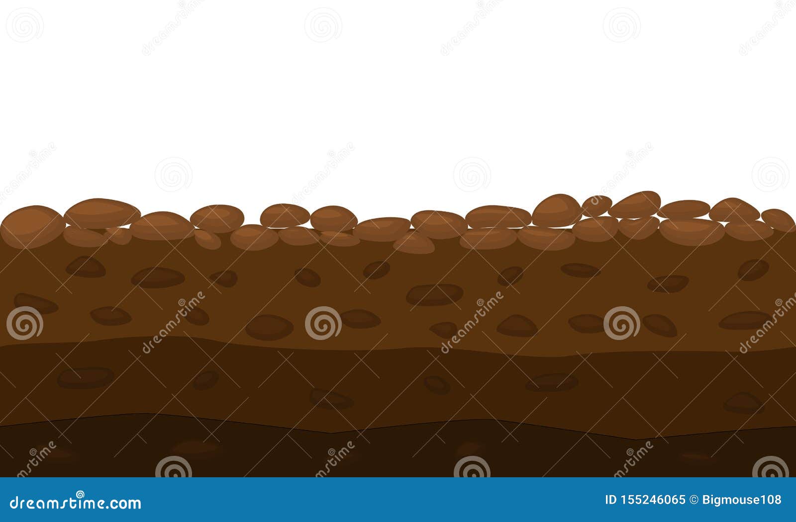 Color Cross Section of Brown Ground. Vector Stock Vector - Illustration ...