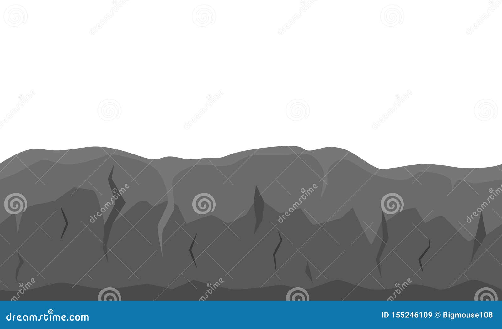 Color Cross Section of Ground Stone. Vector Stock Vector - Illustration ...