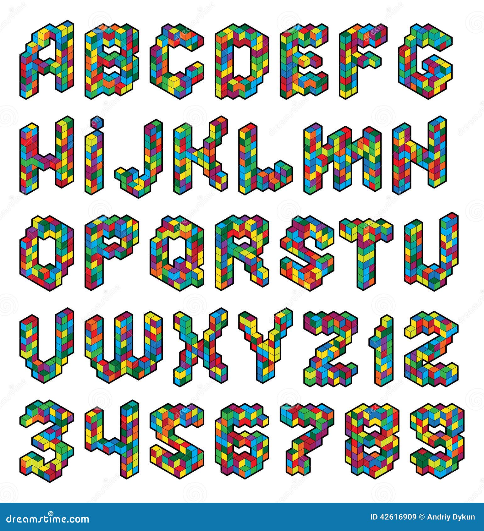 RGB Color Cube Scheme. Color Theory Placard Vector Illustration ...