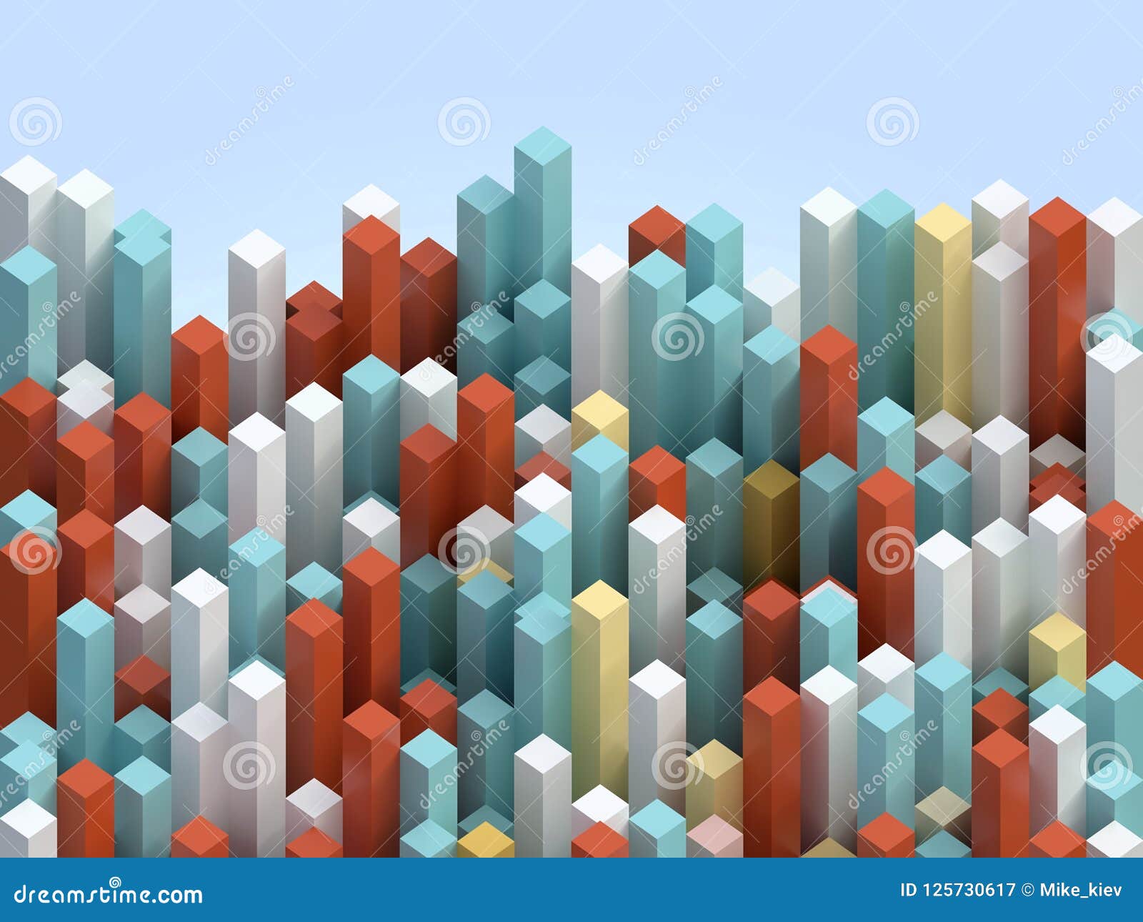Cubic columns background stock illustration. Illustration of digital ...