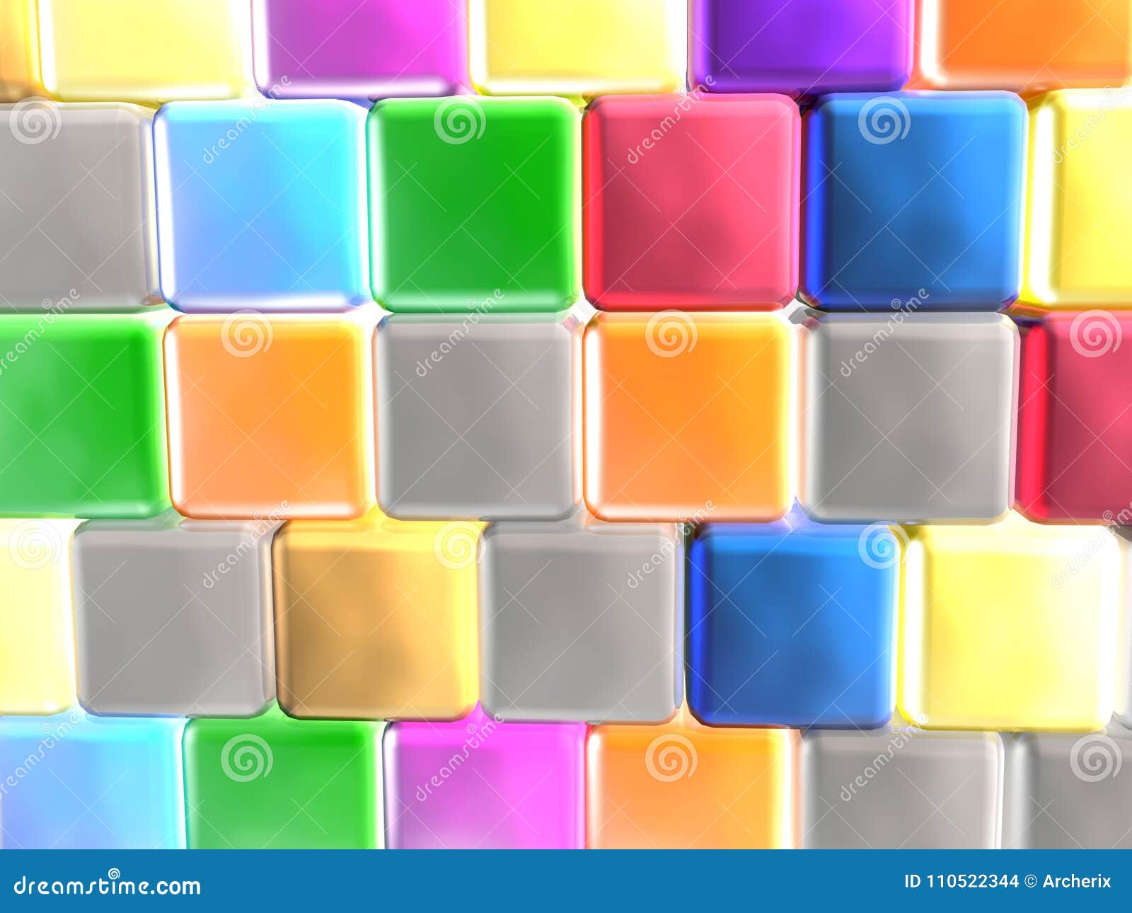 Color cubes stock illustration. Illustration of creative - 110522344