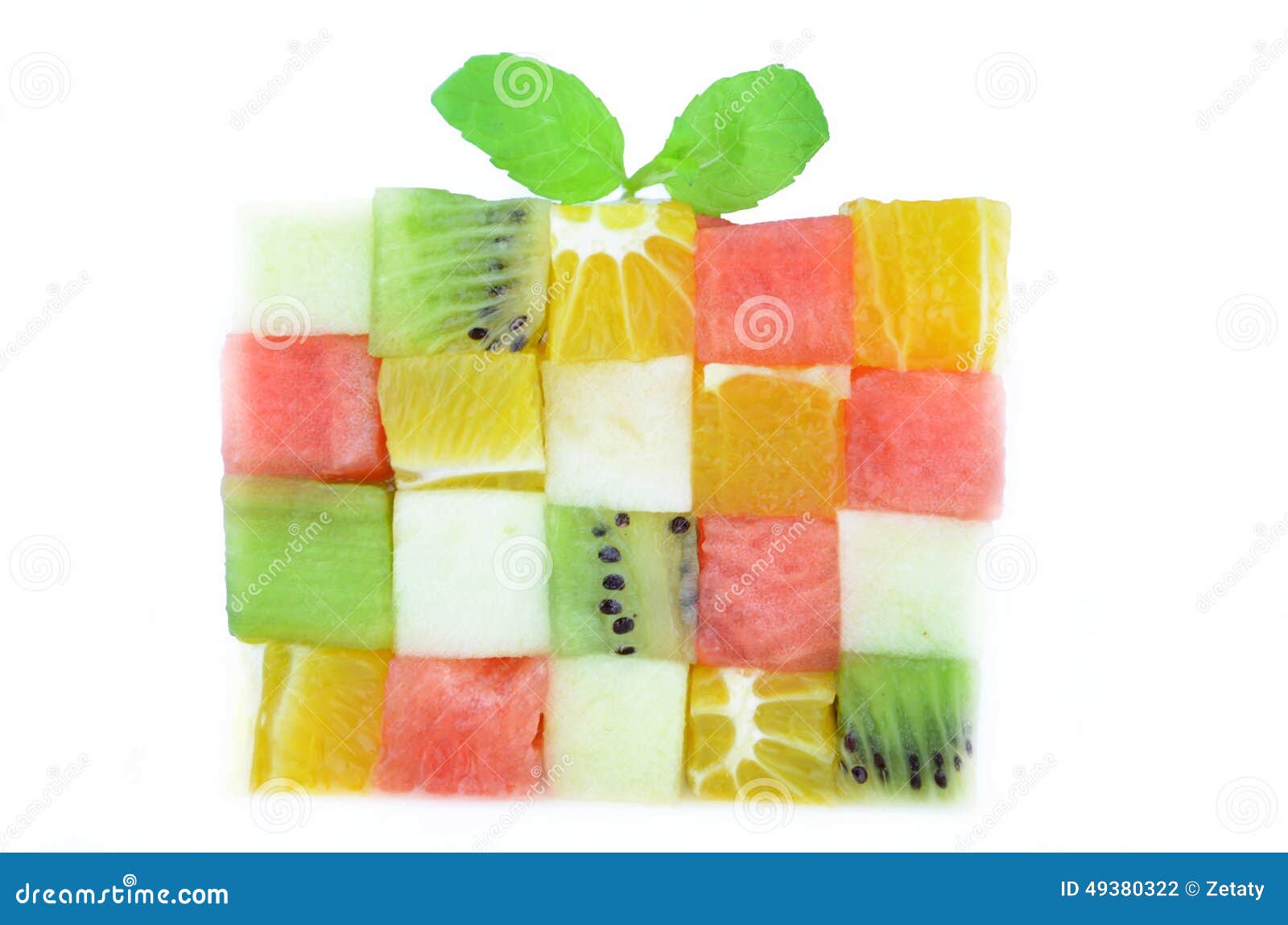 Color cubes of fruits stock photo. Image of food, fruity - 49380322