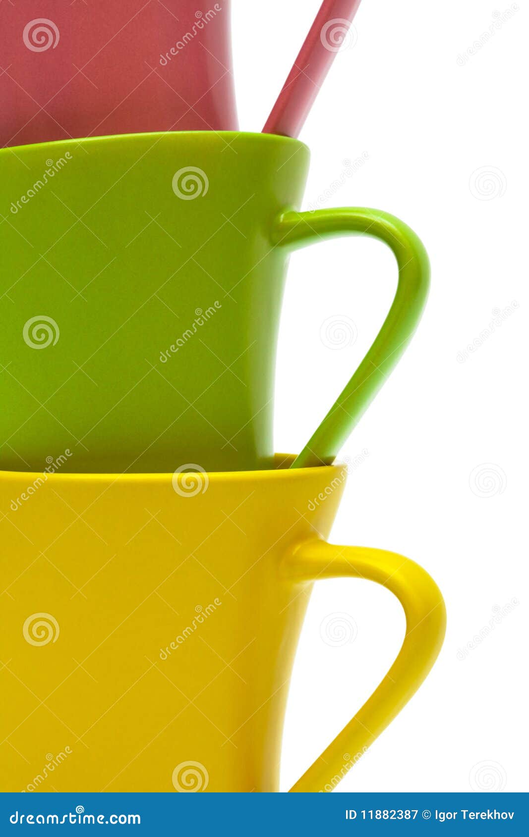Color cups stock image. Image of colored, shiny, balance - 11882387