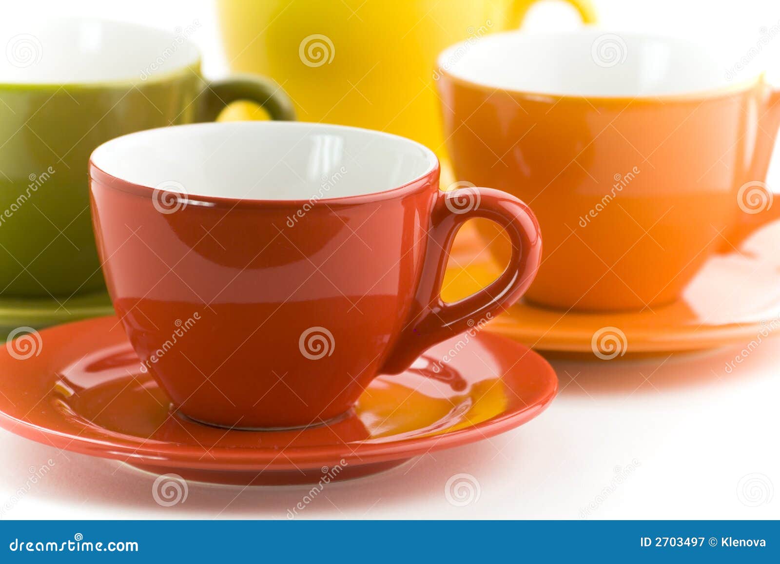 Color cups stock image. Image of decorative, line, dining - 2703497