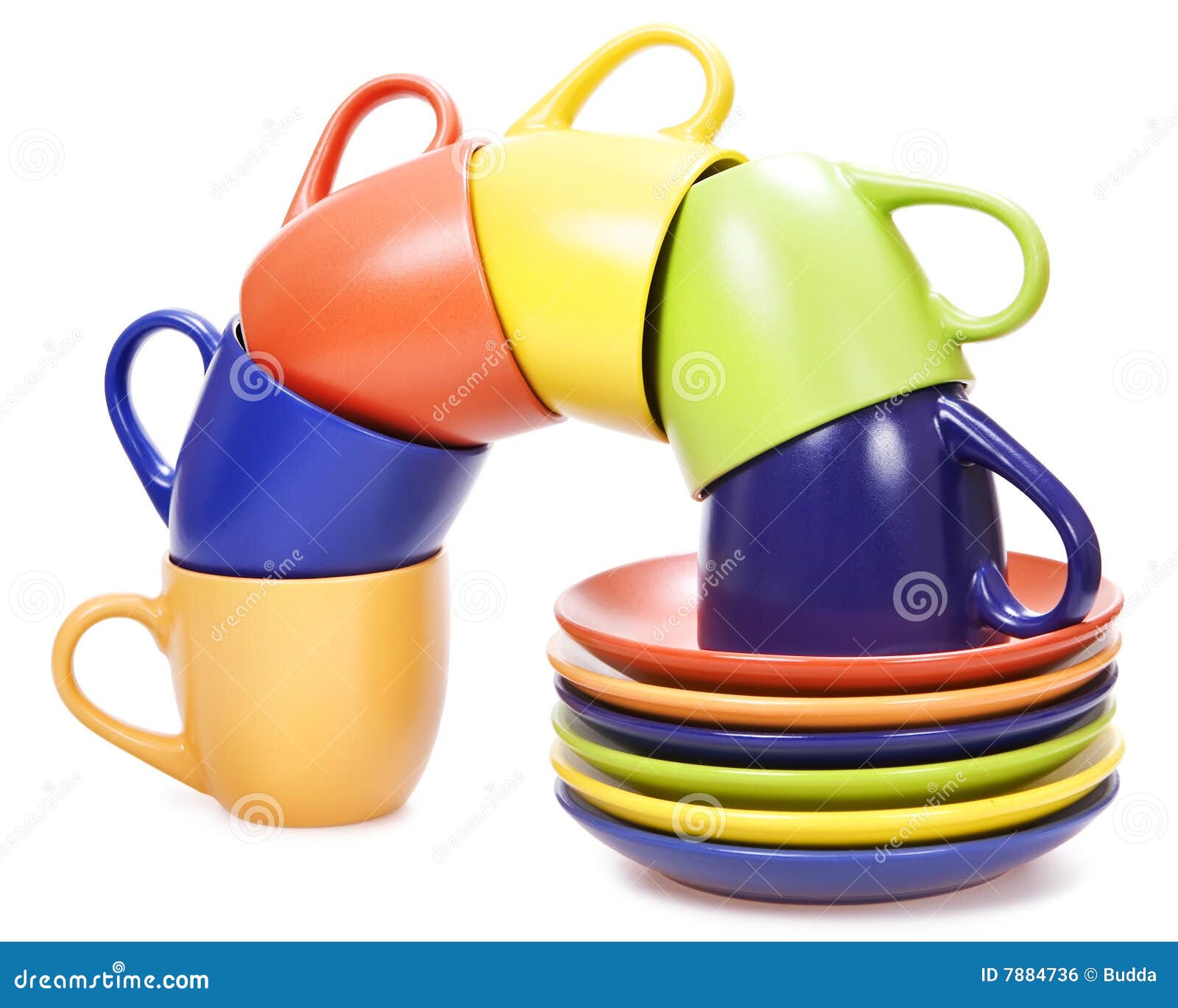 Color cups stock photo. Image of mugs, heap, coffe, green - 7884736