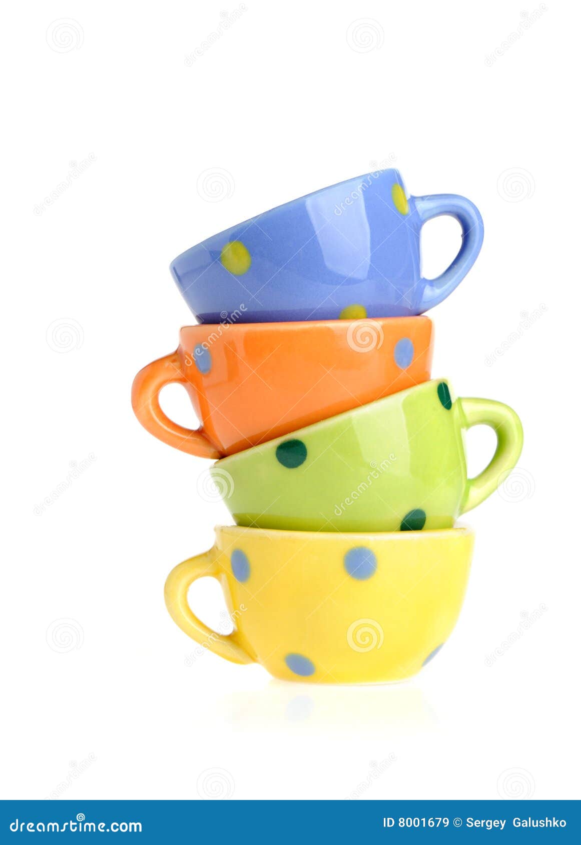 Color cups stock image. Image of bowl, abstract, coffee - 8001679