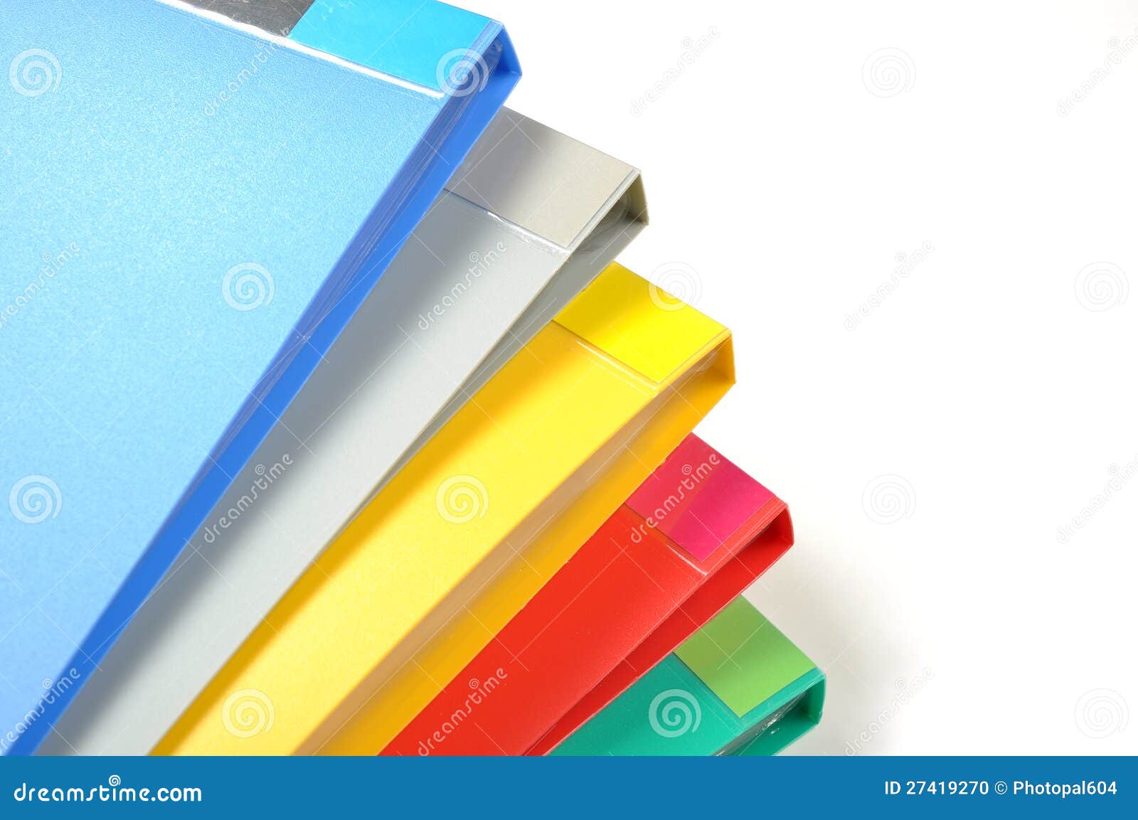Color de carpetas foto de archivo. Imagen de ordene, estudio - 27419270
