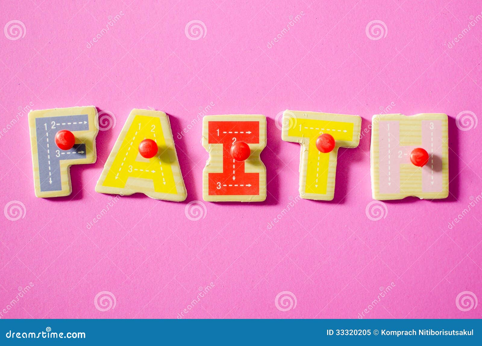 Color de la fe imagen de archivo. Imagen de palabra, rosa - 33320205