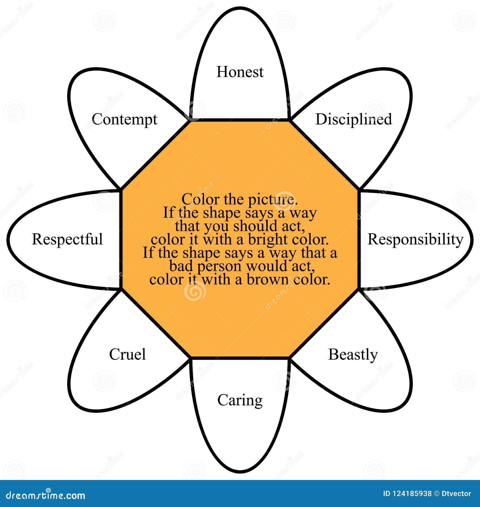 Color de la forma de ADHD ilustración del vector. Ilustración de ...