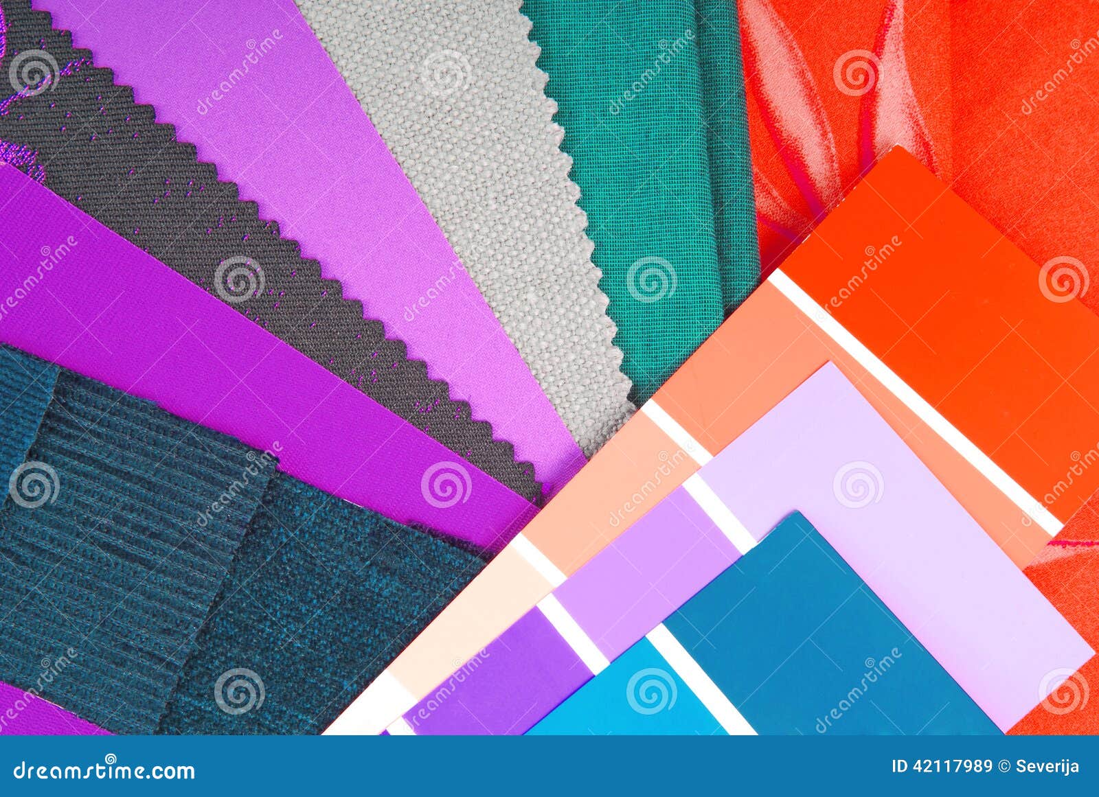 Color Design Cloth Selection Stock Image - Image of object, decorating ...