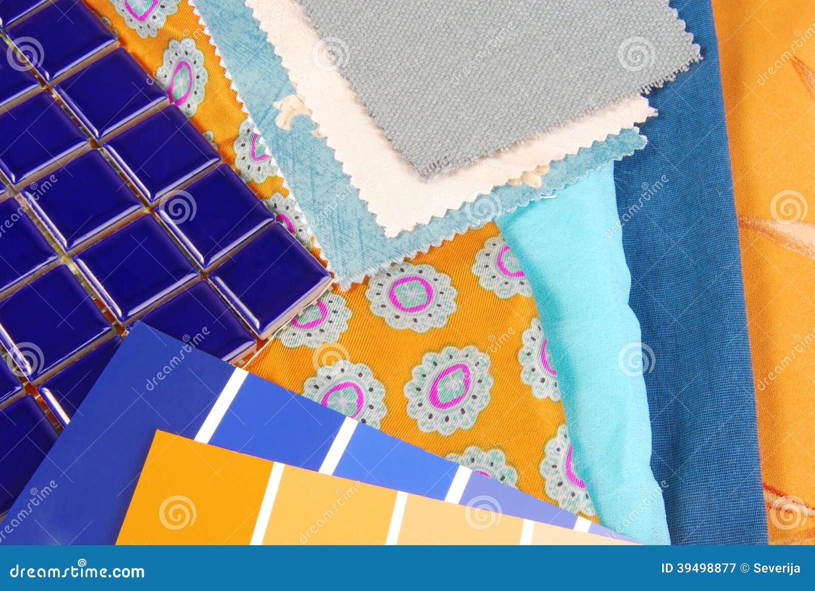 Color Design Selection for Interior Stock Image - Image of planning ...