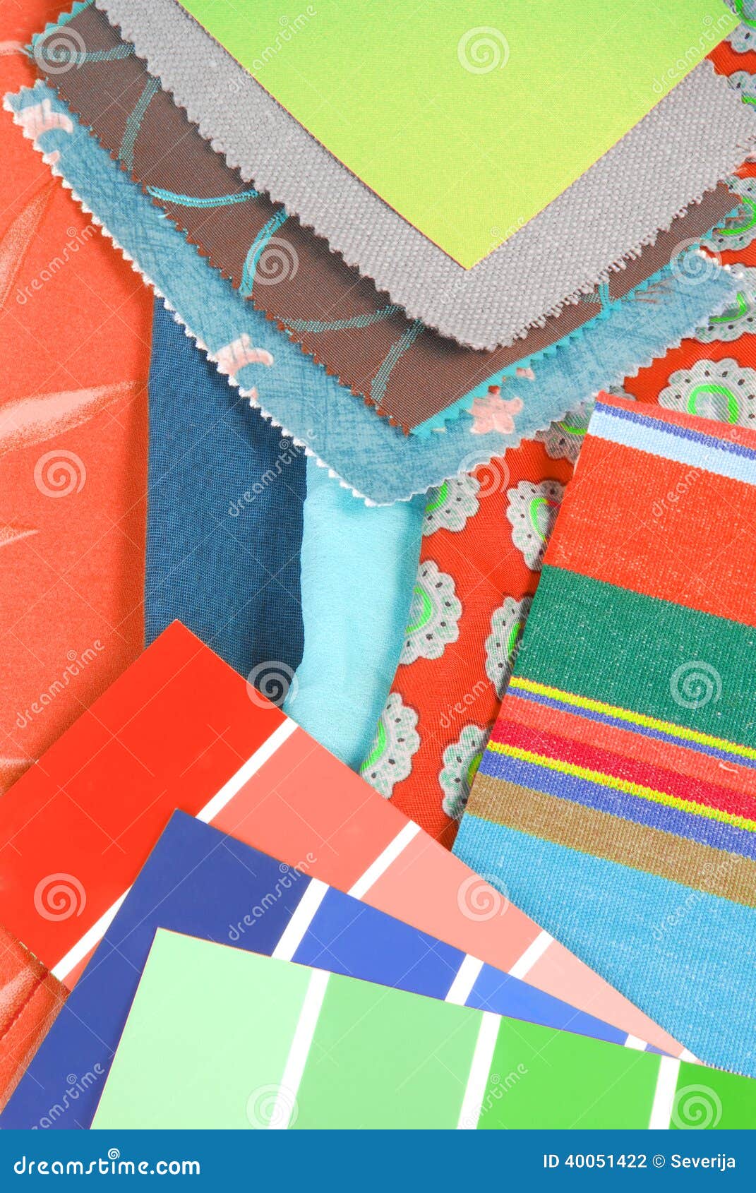 Color Design Selection for Interior Stock Photo - Image of choose ...