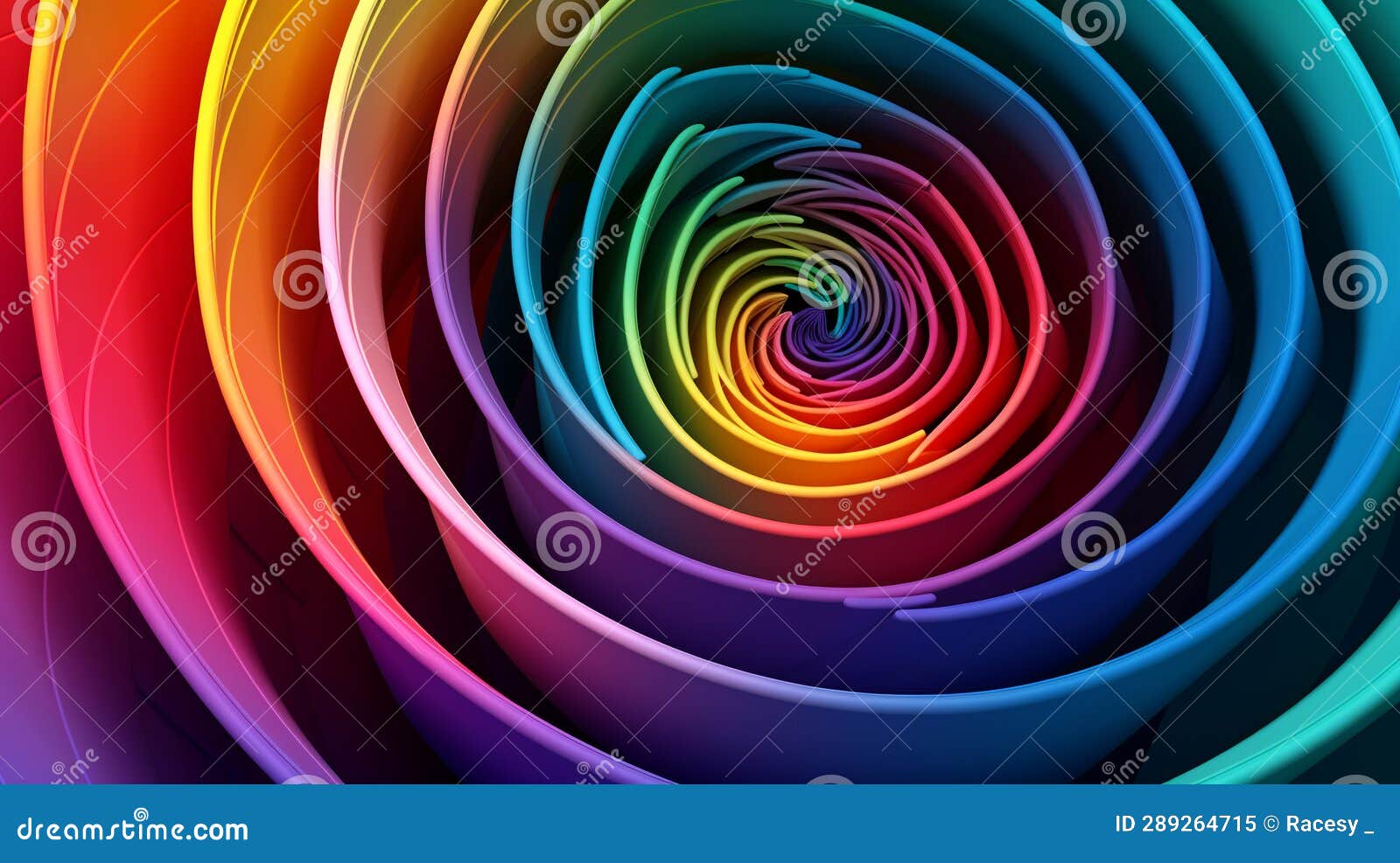 Color Design with a Spiral Design Stock Illustration - Illustration of ...