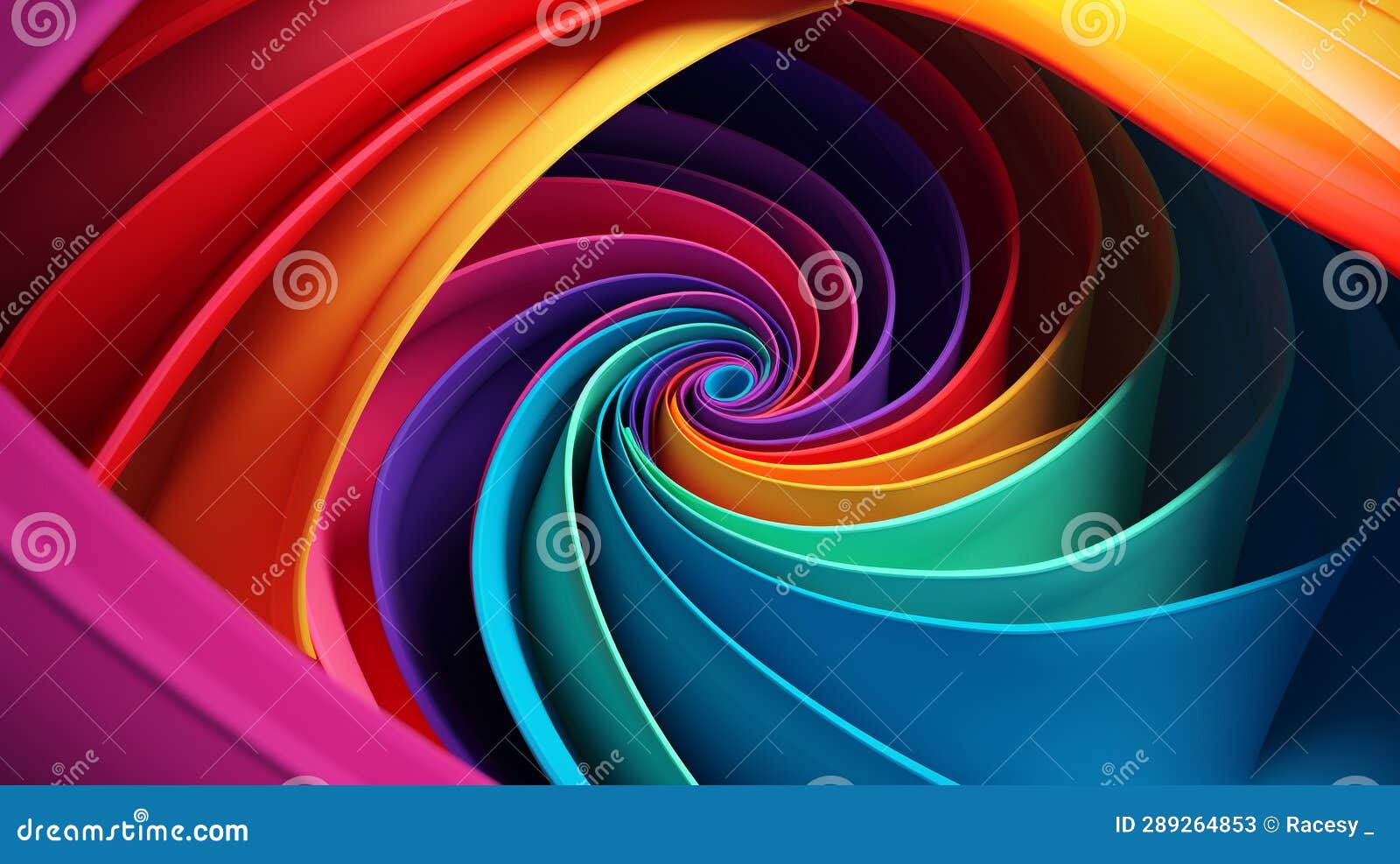 Color Design with a Spiral Design Stock Illustration - Illustration of ...