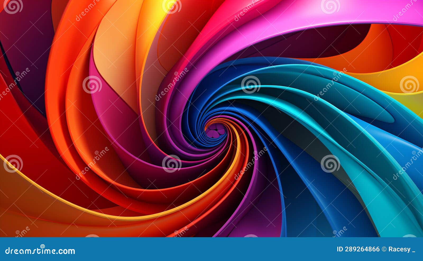 Color Design with a Spiral Design Stock Illustration - Illustration of ...