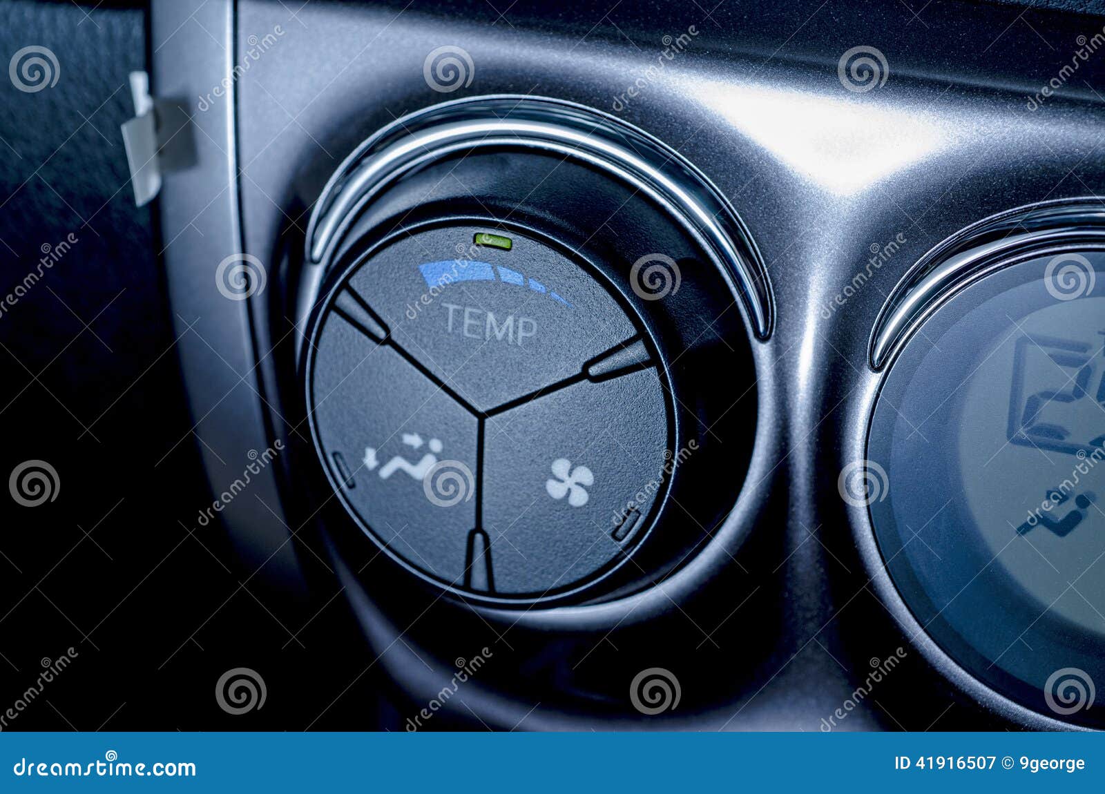 Detail With The Air Conditioning Button Inside A Car.Control Panel Car ...