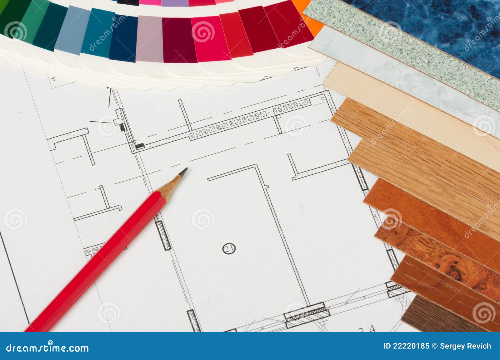 Color details and plan stock image. Image of paper, close - 22220185