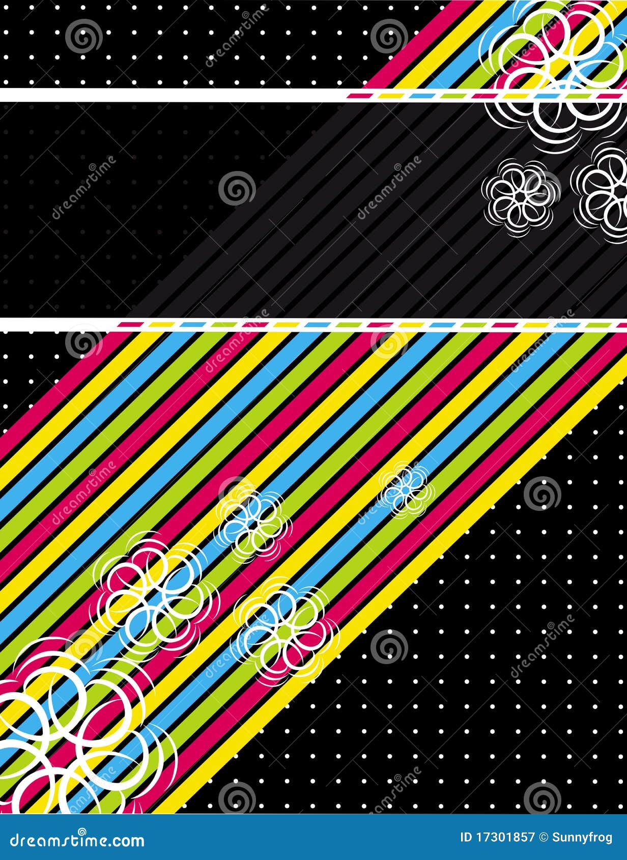 Color Diagonals Over Black Background Stock Vector - Illustration of ...
