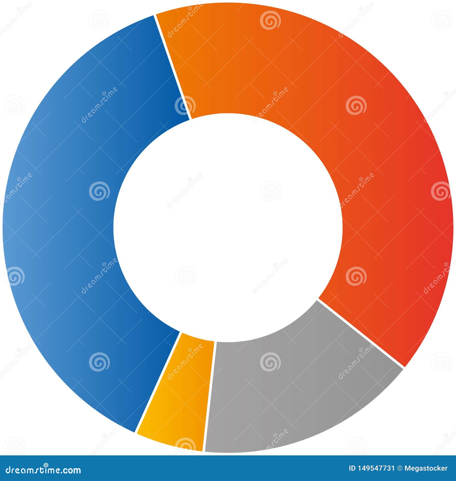 Color Diagram Chart Illustration Stock Vector - Illustration of emblem ...