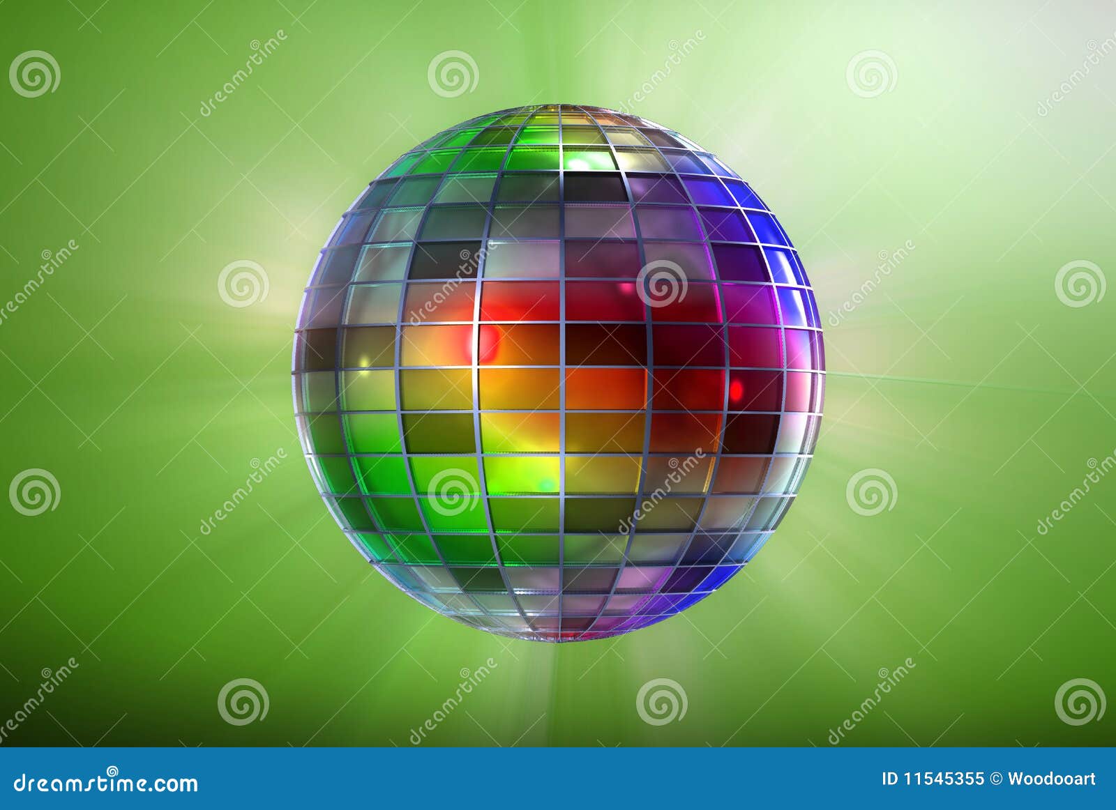 Color disco ball stock illustration. Illustration of sphere - 11545355