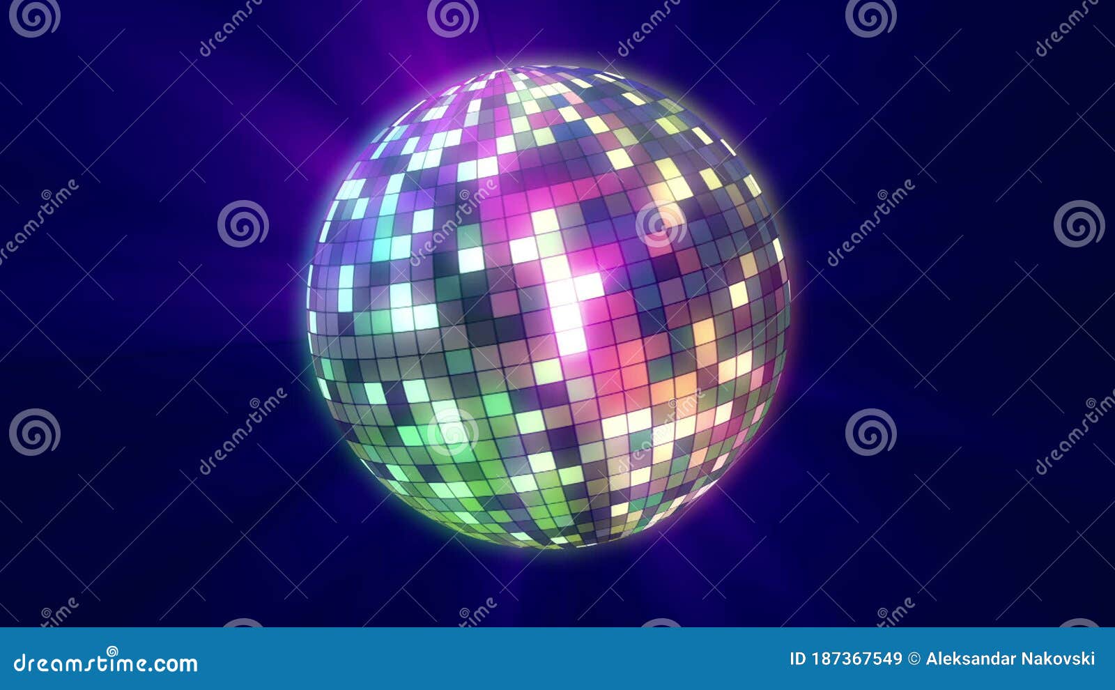 Color disco ball stock video. Video of decoration, party - 187367549