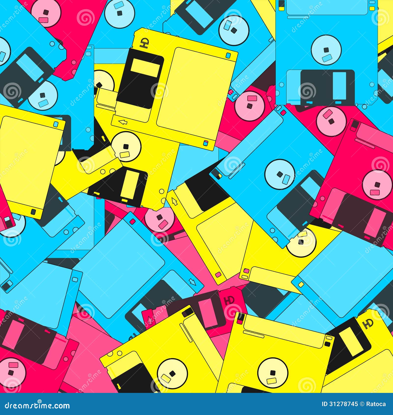 Color disk stock vector. Illustration of program, decor - 31278745