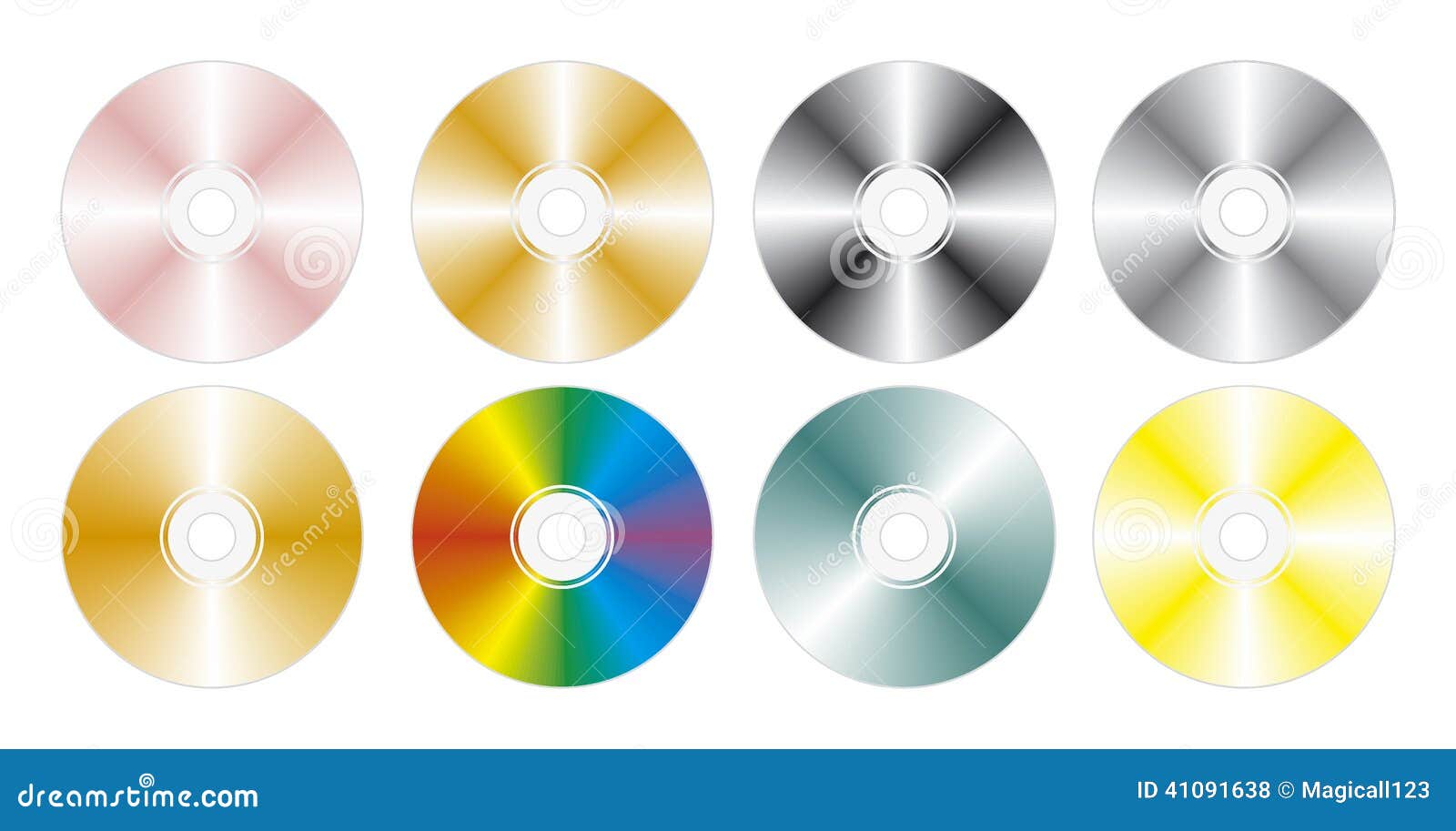 Color disks stock vector. Illustration of round, colors - 41091638