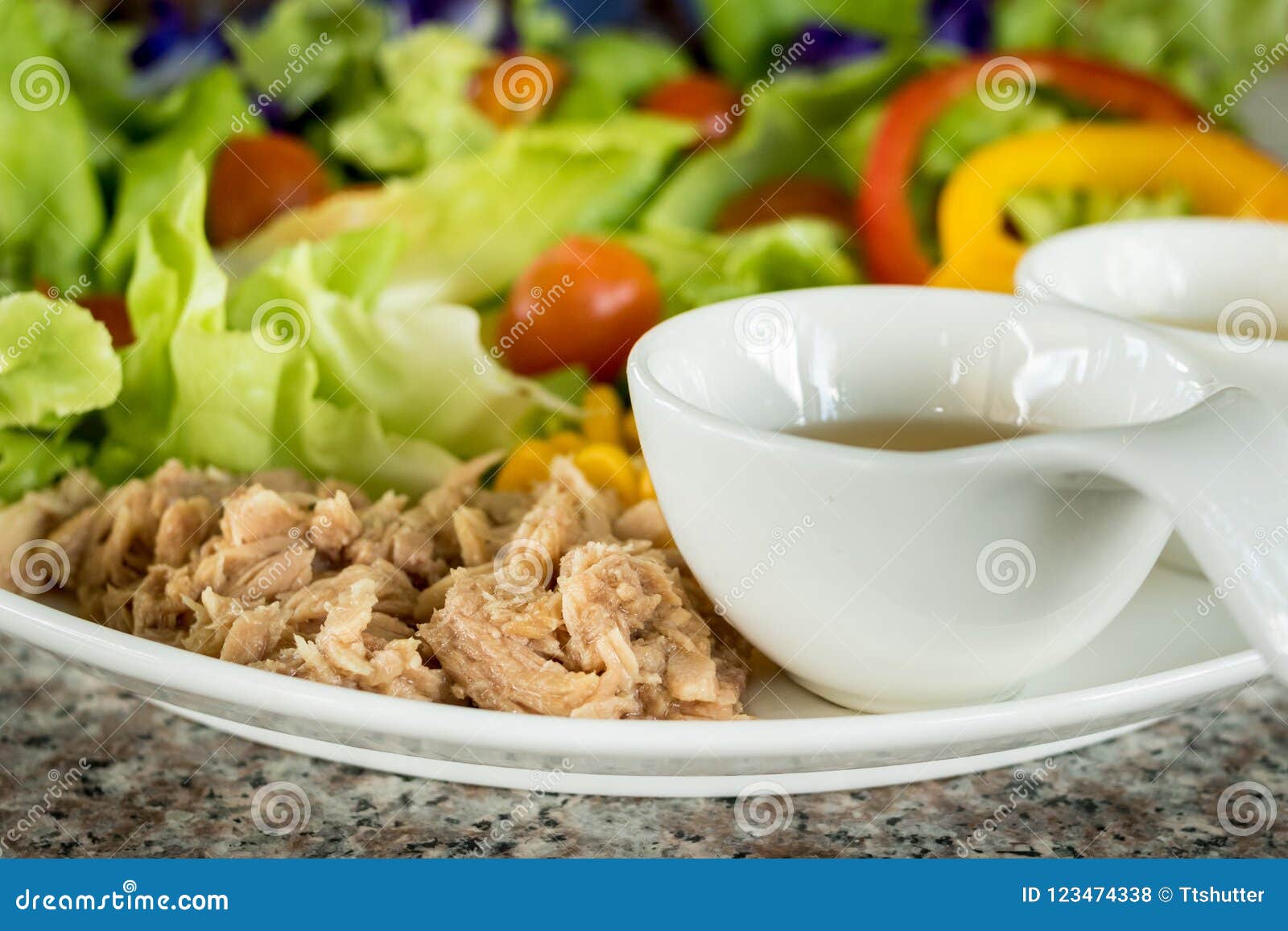 Food on the plate. stock photo. Image of lunch, cuisine - 123474338