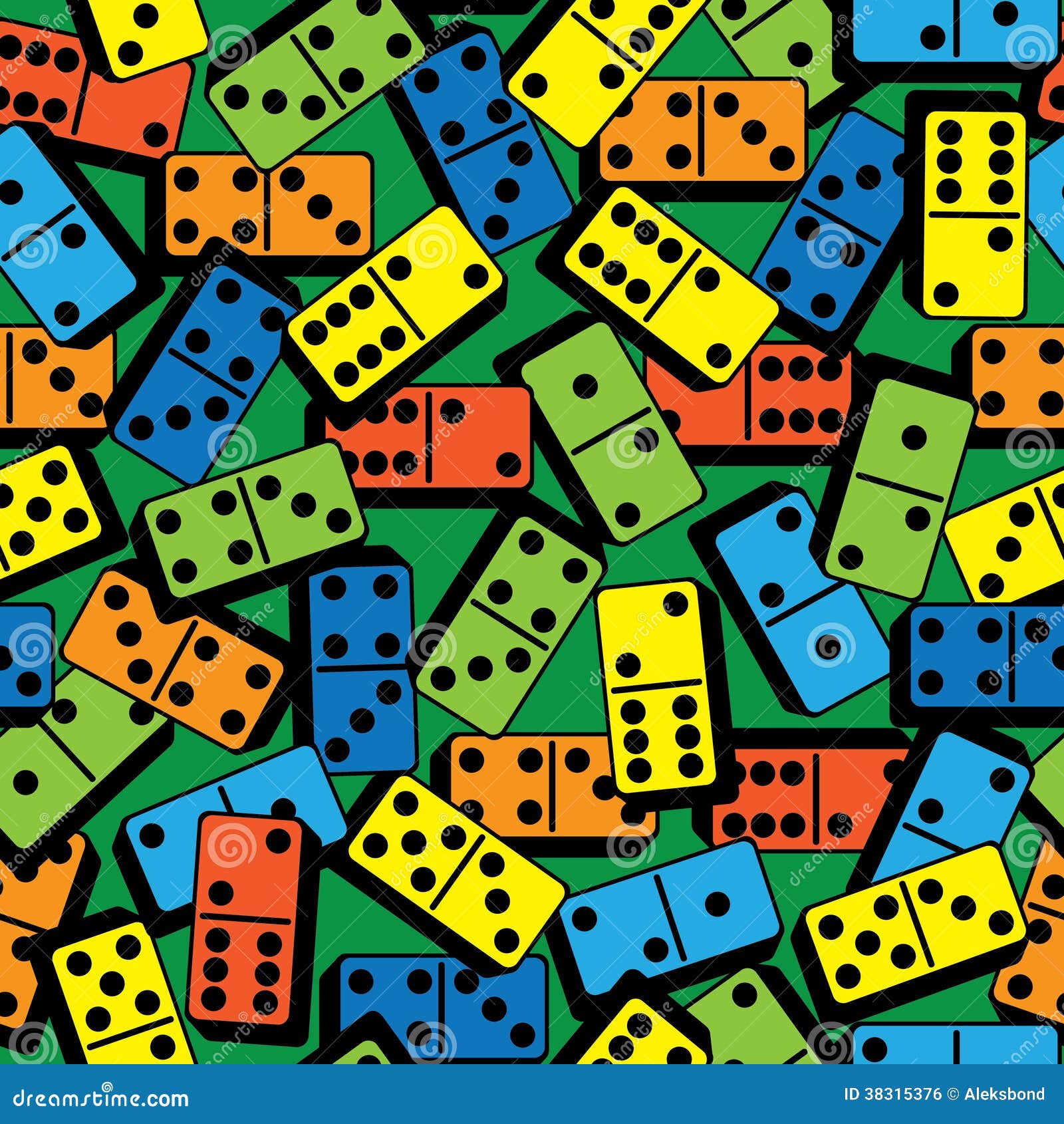 Color Domino of Seamless Pattern Stock Vector - Illustration of ...