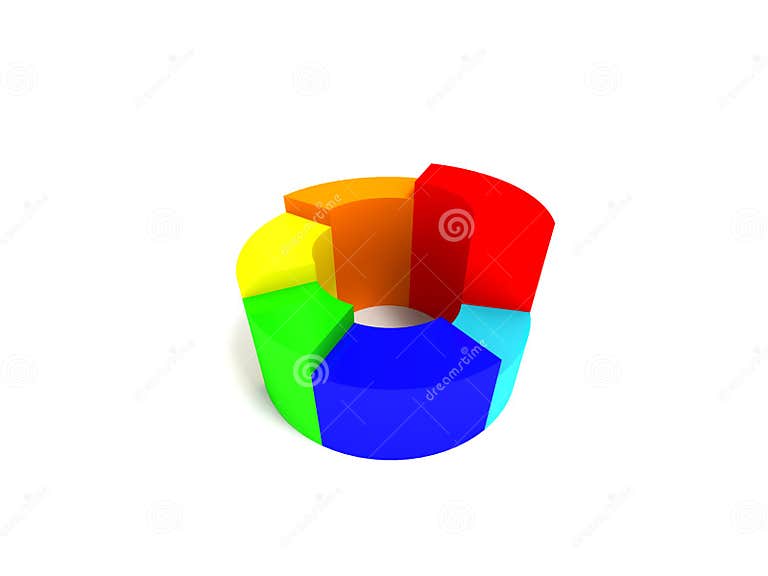 Color donut chart stock illustration. Illustration of circle - 12570102