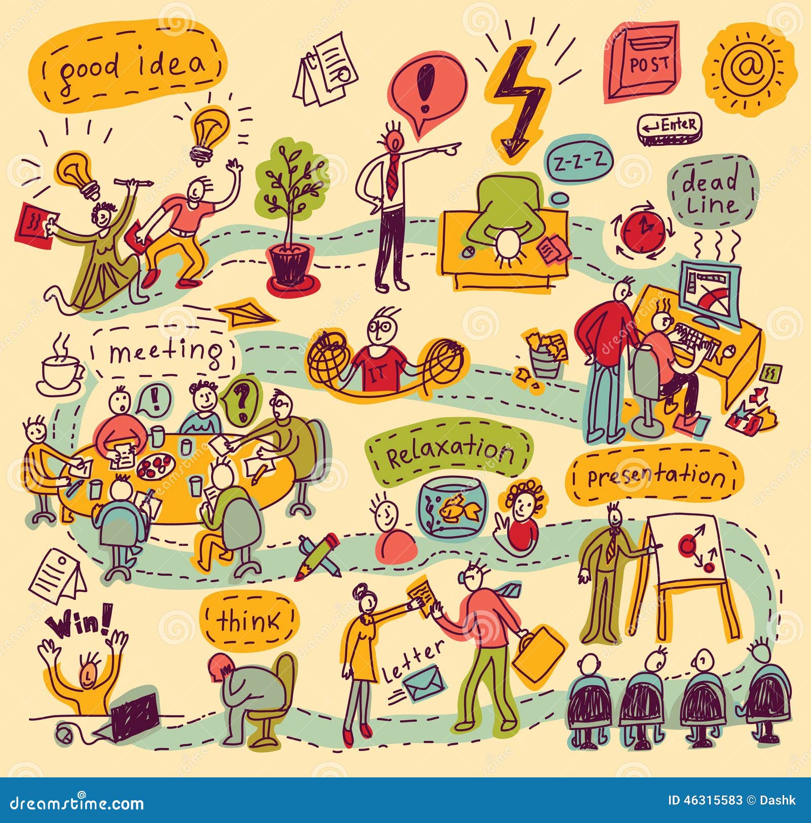 Doodles Of People Royalty-Free Stock Image | CartoonDealer.com #89652712